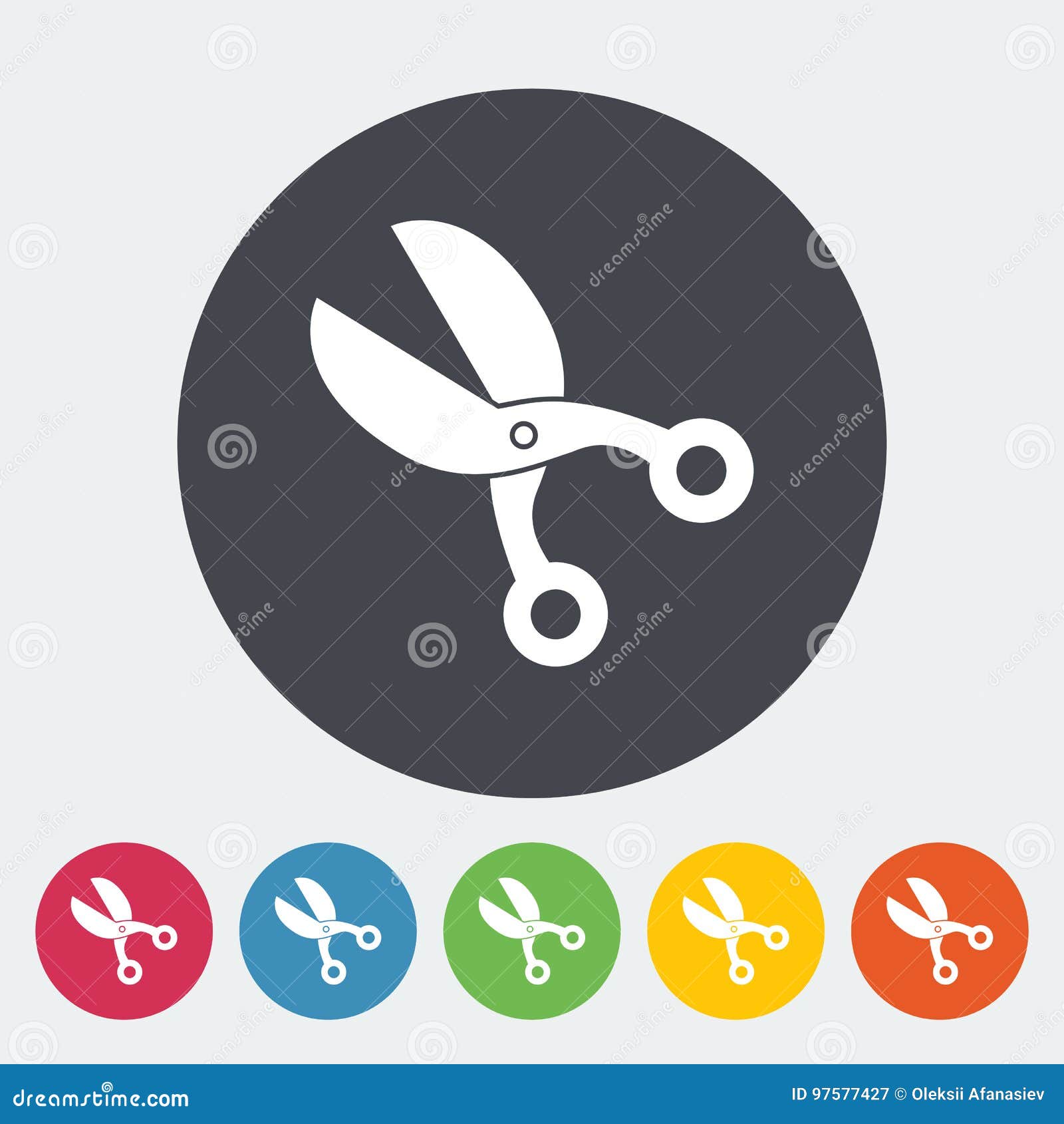Icona di forbici illustrazione vettoriale. Illustrazione di disegno ...