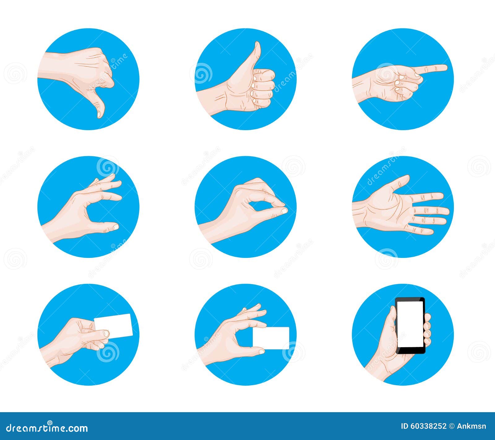 Icona Di Gesti Di Mano Di Affari Illustrazione Vettoriale ...