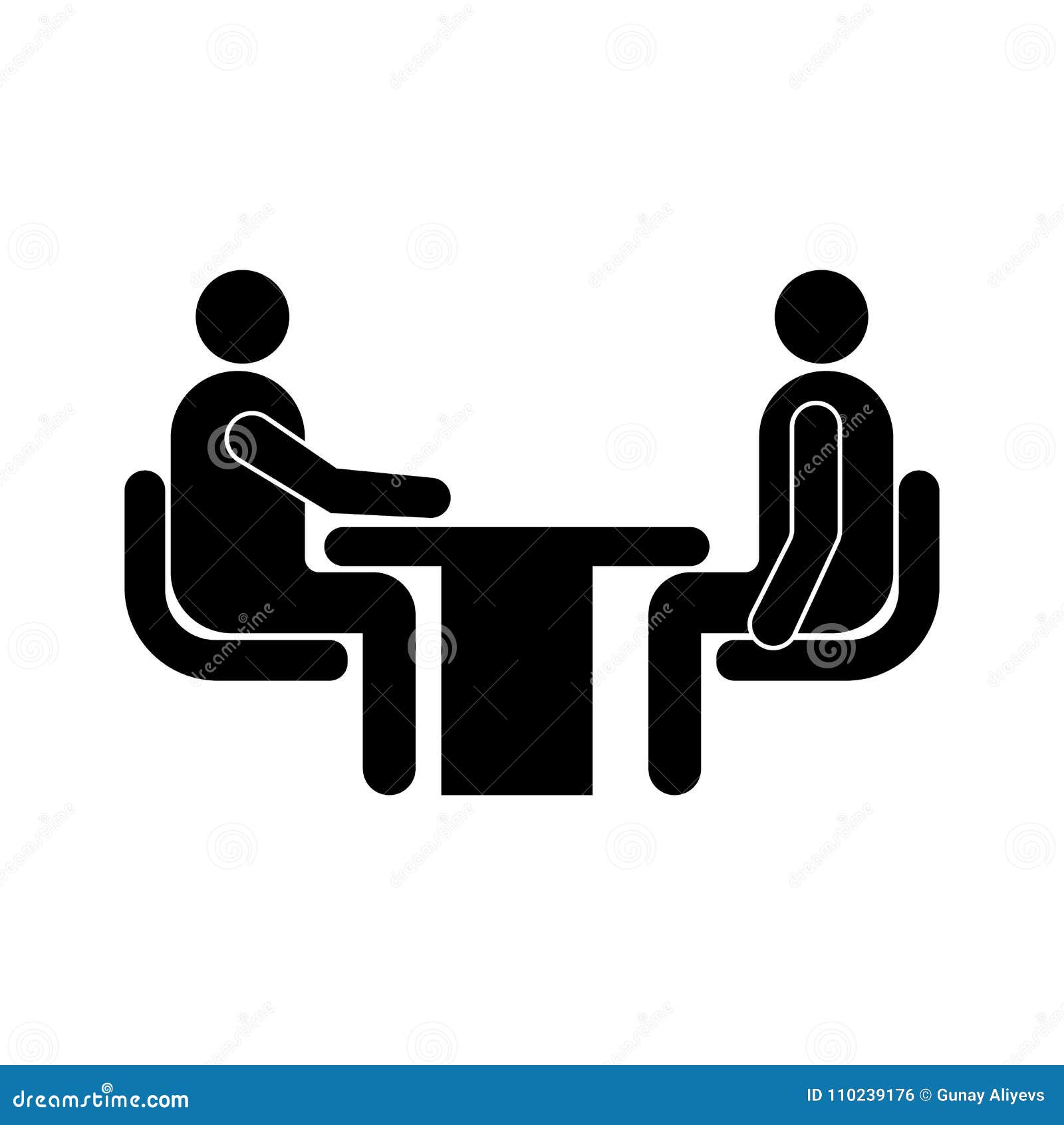 Icona Di Intervista Di Lavoro Illustrazione di Stock - Illustrazione di ...