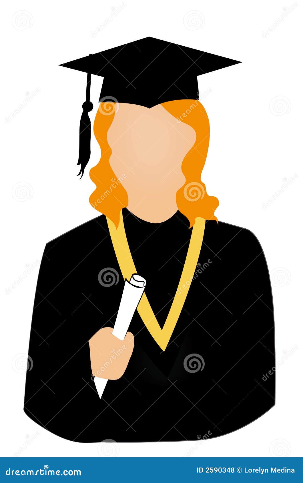 Icona di laurea illustrazione di stock. Illustrazione di degree - 2590348