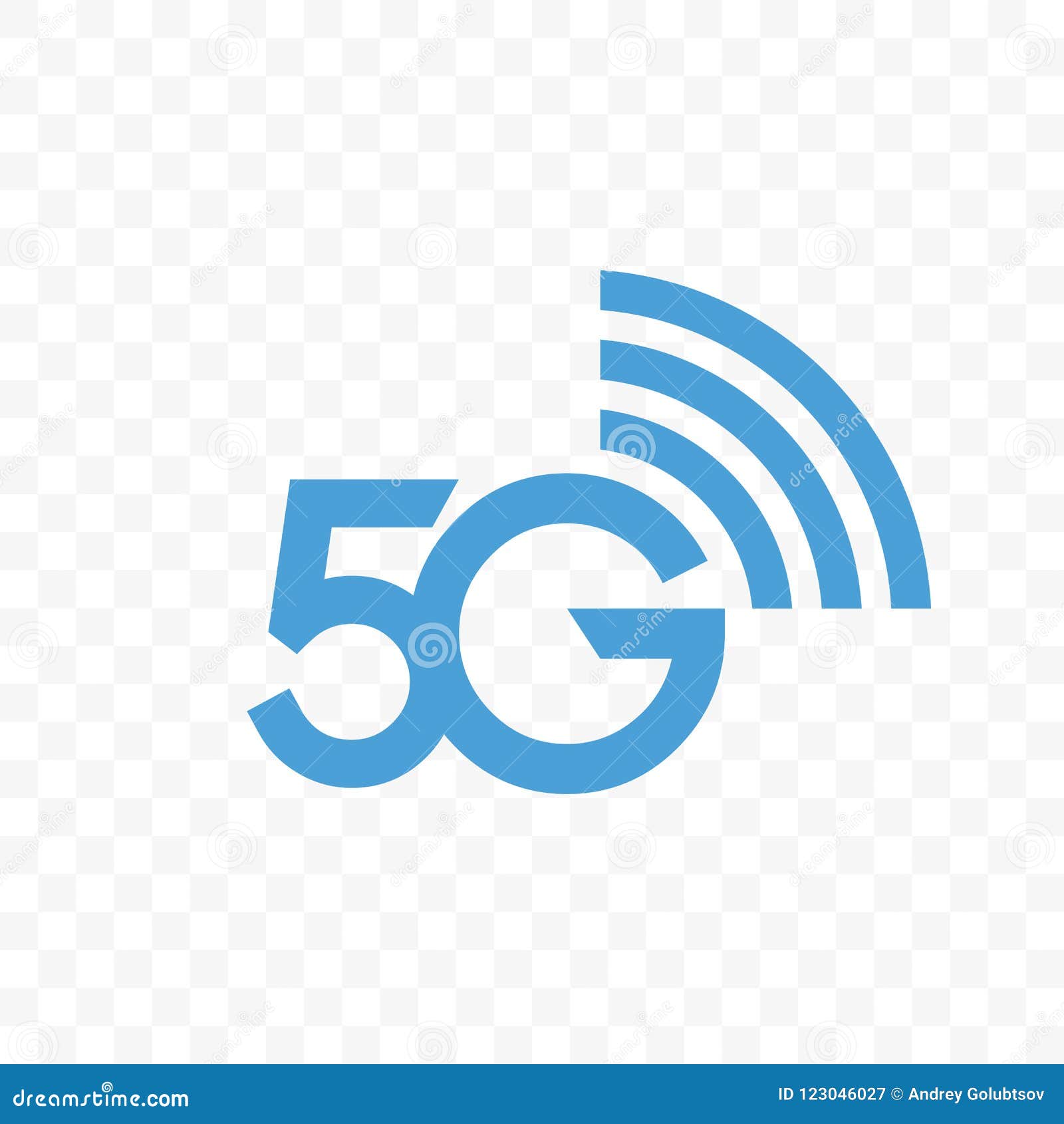 Icona Di Logo Di Vettore Della Rete Internet 5G Illustrazione ...