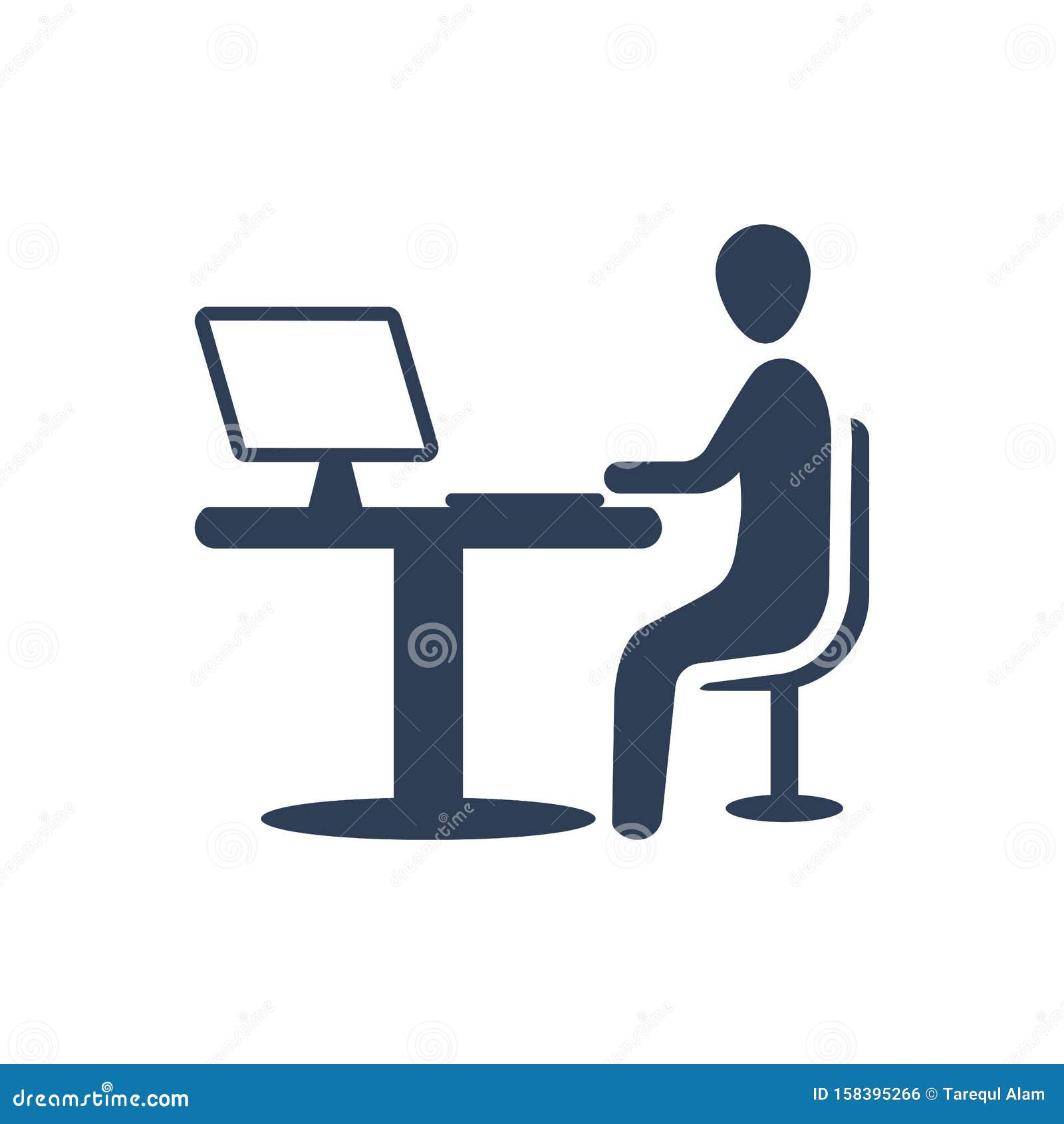 Icona di Office Work illustrazione di stock. Illustrazione di occupato ...