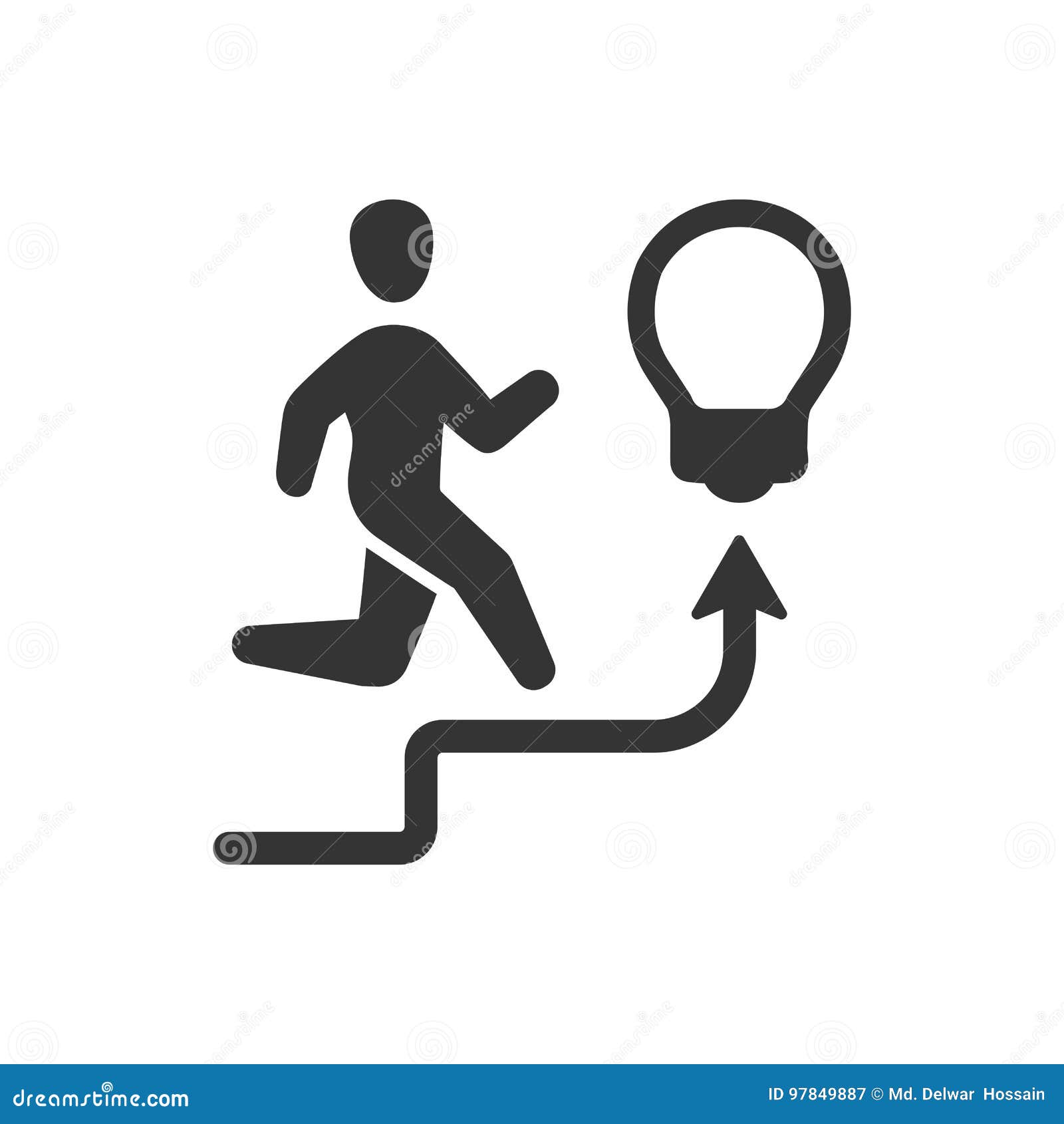 Icona Di Partenza Di Affari Illustrazione Vettoriale - Illustrazione di ...