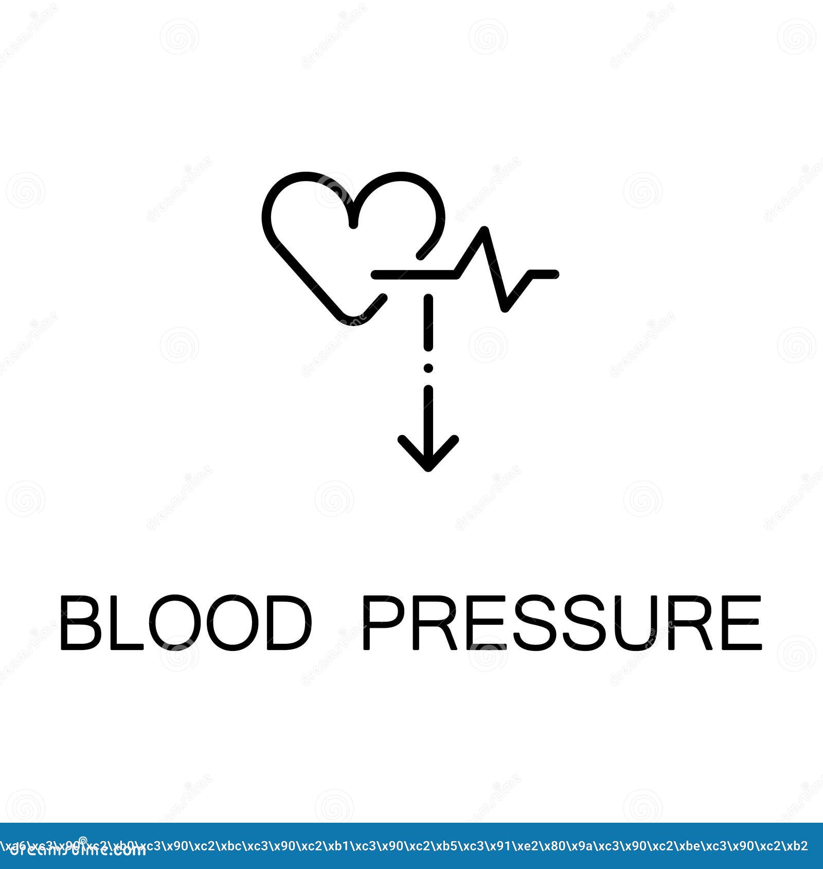 Icona Di Pressione Sanguigna Illustrazione Vettoriale - Illustrazione ...