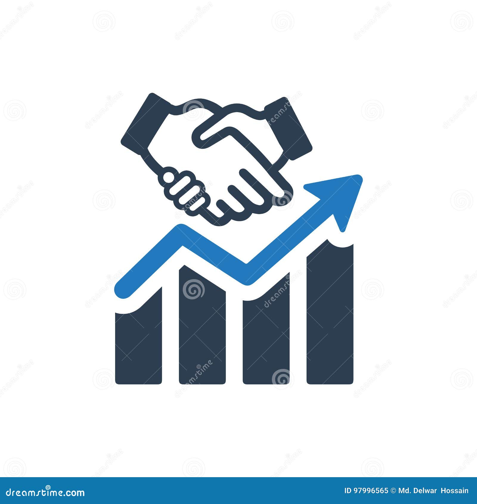 Icona Di Relazione Di Affari Illustrazione Vettoriale - Illustrazione ...