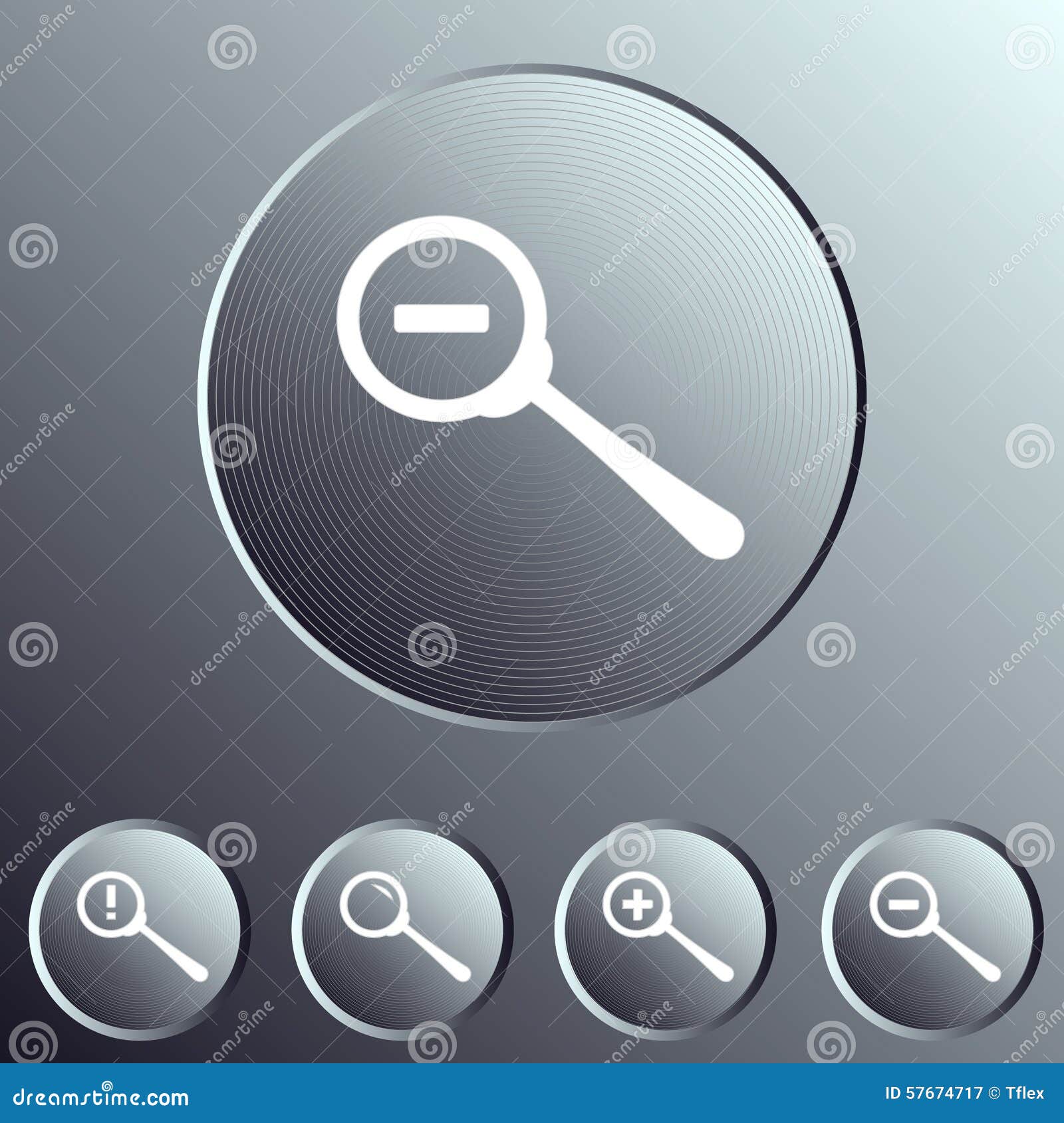 Icona di ricerca illustrazione vettoriale. Illustrazione di spinta ...