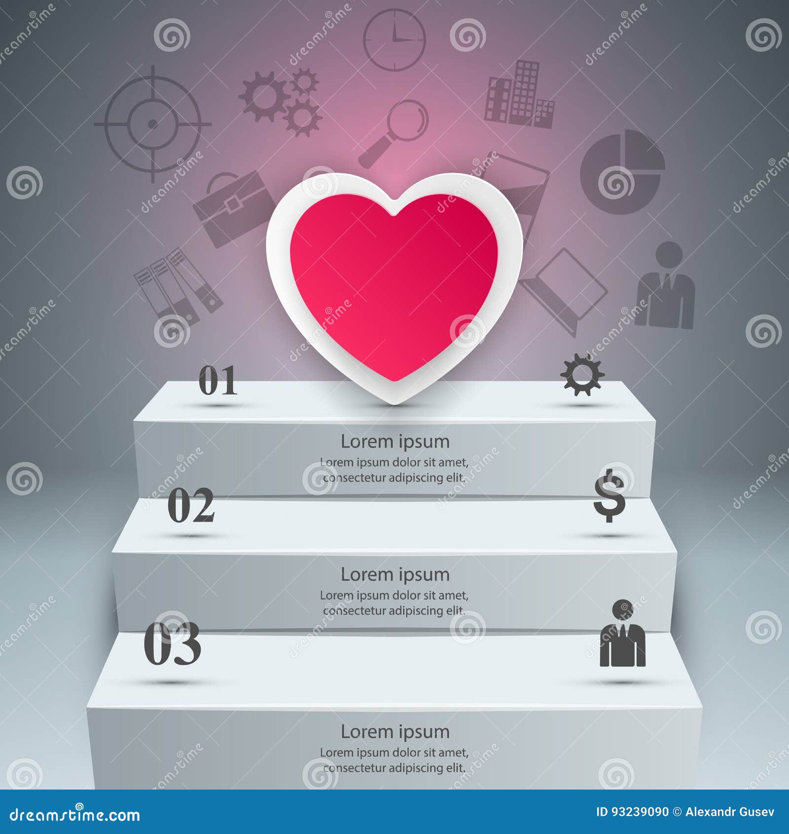 Icona Di Salute Infographic Medico 3D Illustrazione Vettoriale ...
