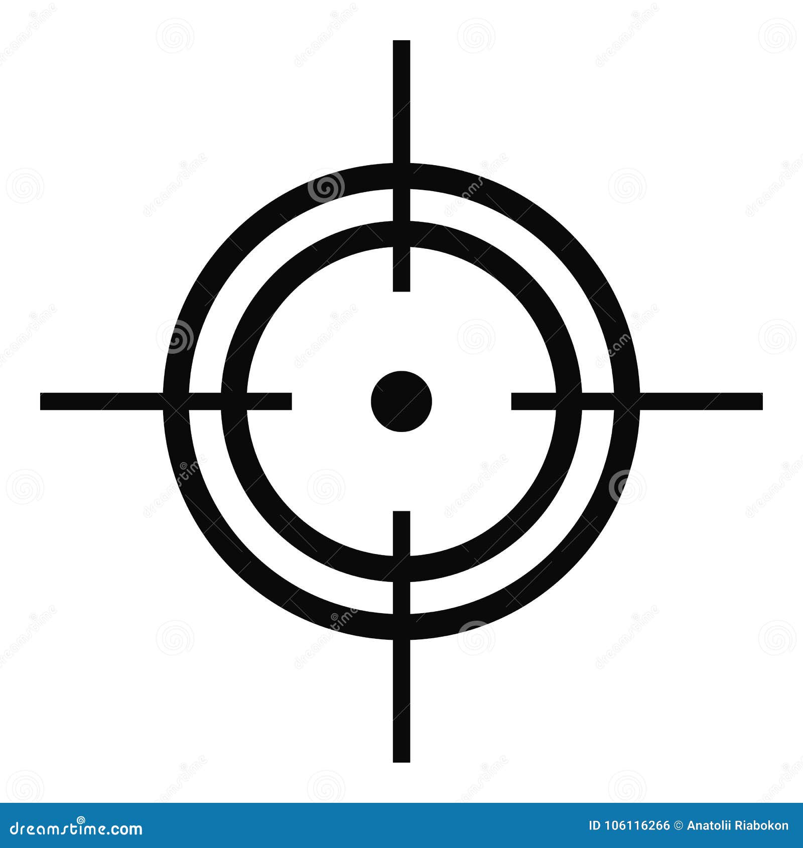 Icona Di Scopo, Stile Semplice Illustrazione Vettoriale - Illustrazione ...