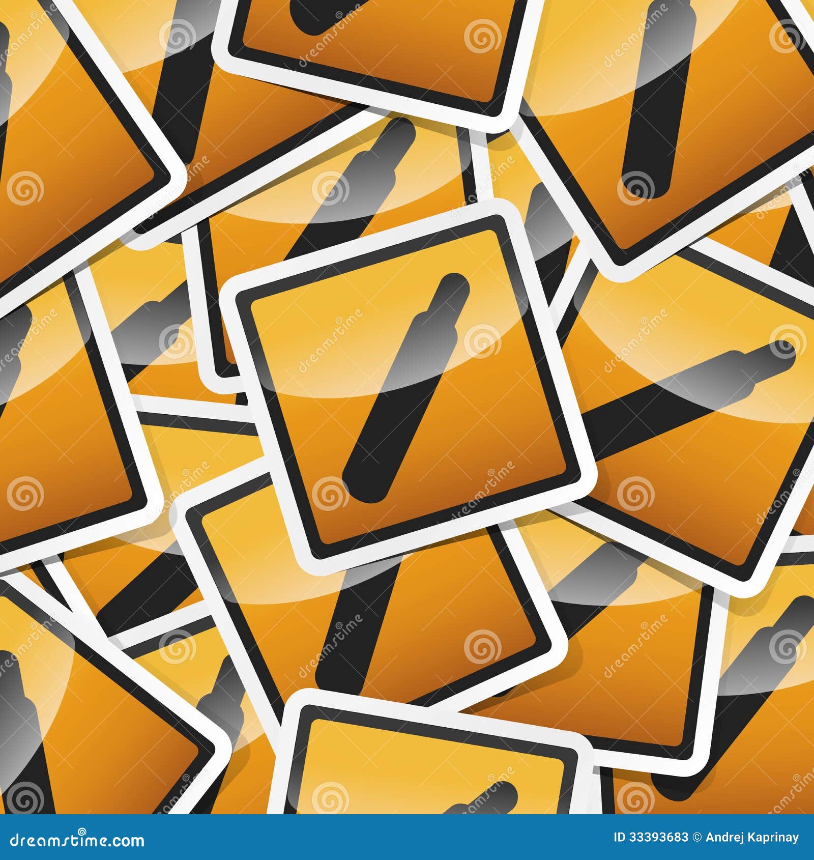 Icona Di Simboli Del Pericolo Illustrazione Vettoriale - Illustrazione ...