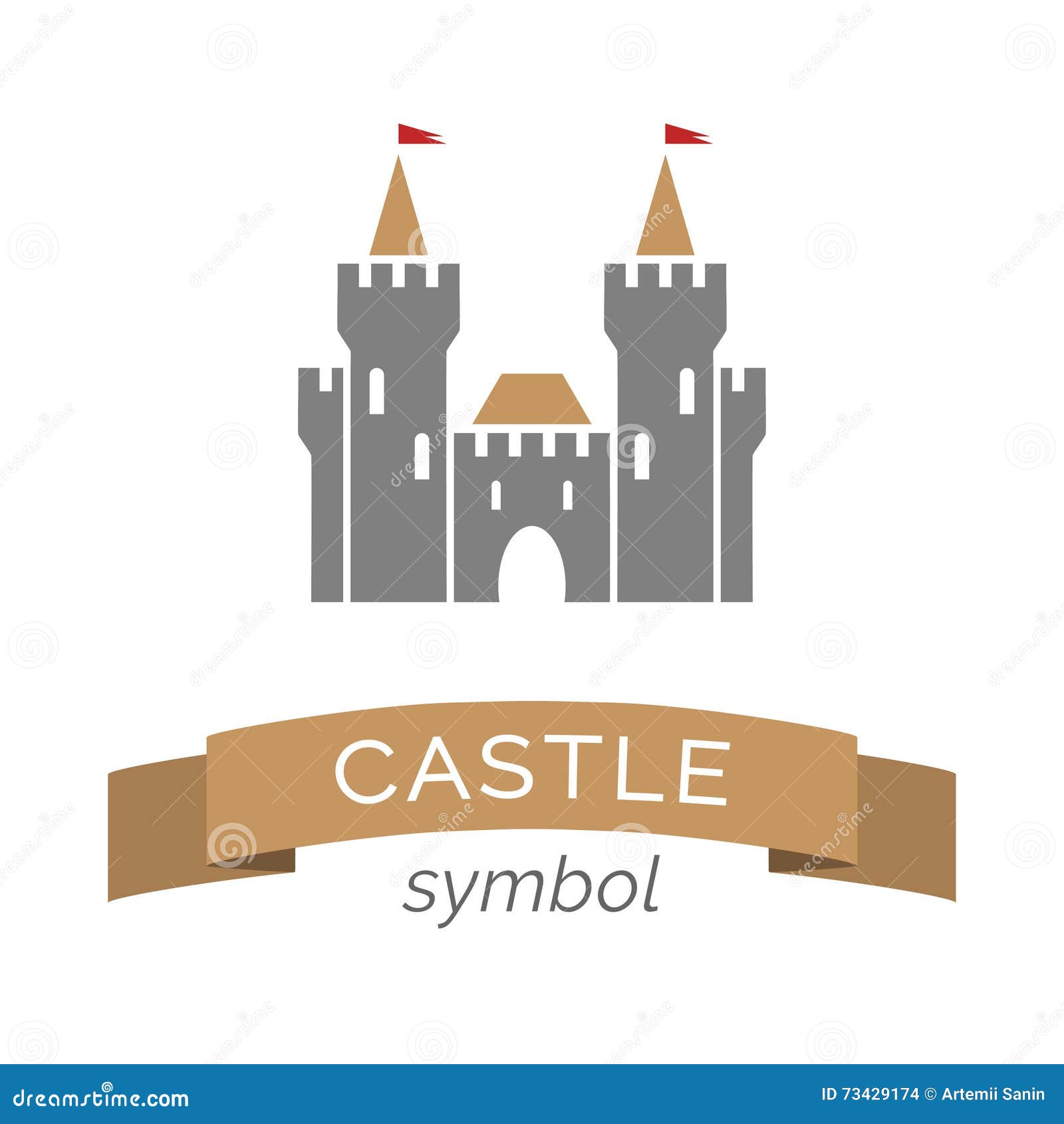 Icona Di Simbolo Del Castello Illustrazione di Stock - Illustrazione di ...