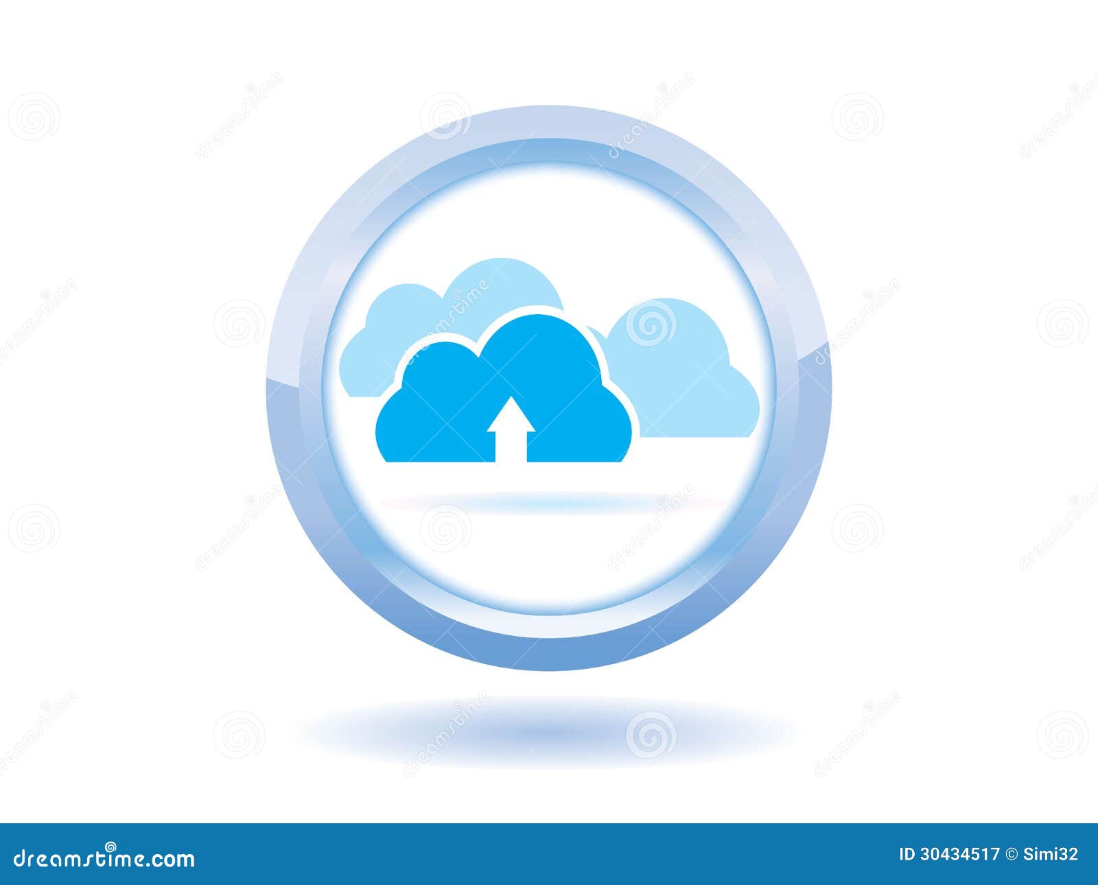 Icona Di Simbolo Della Nuvola Illustrazione di Stock - Illustrazione di ...