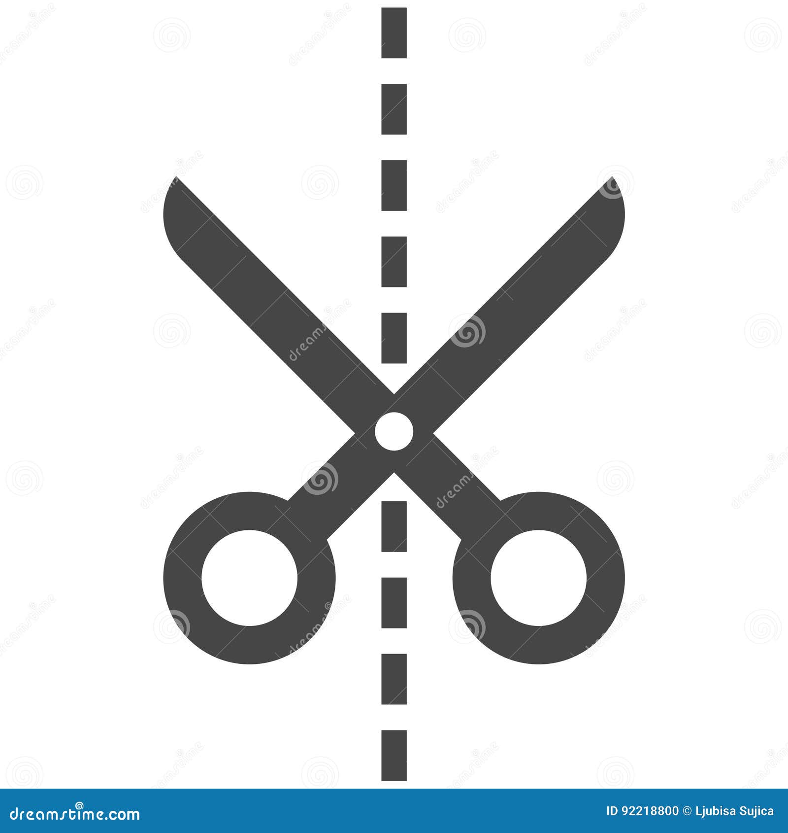 Icona Di Simbolo Di Forbici Illustrazione Vettoriale - Illustrazione di ...