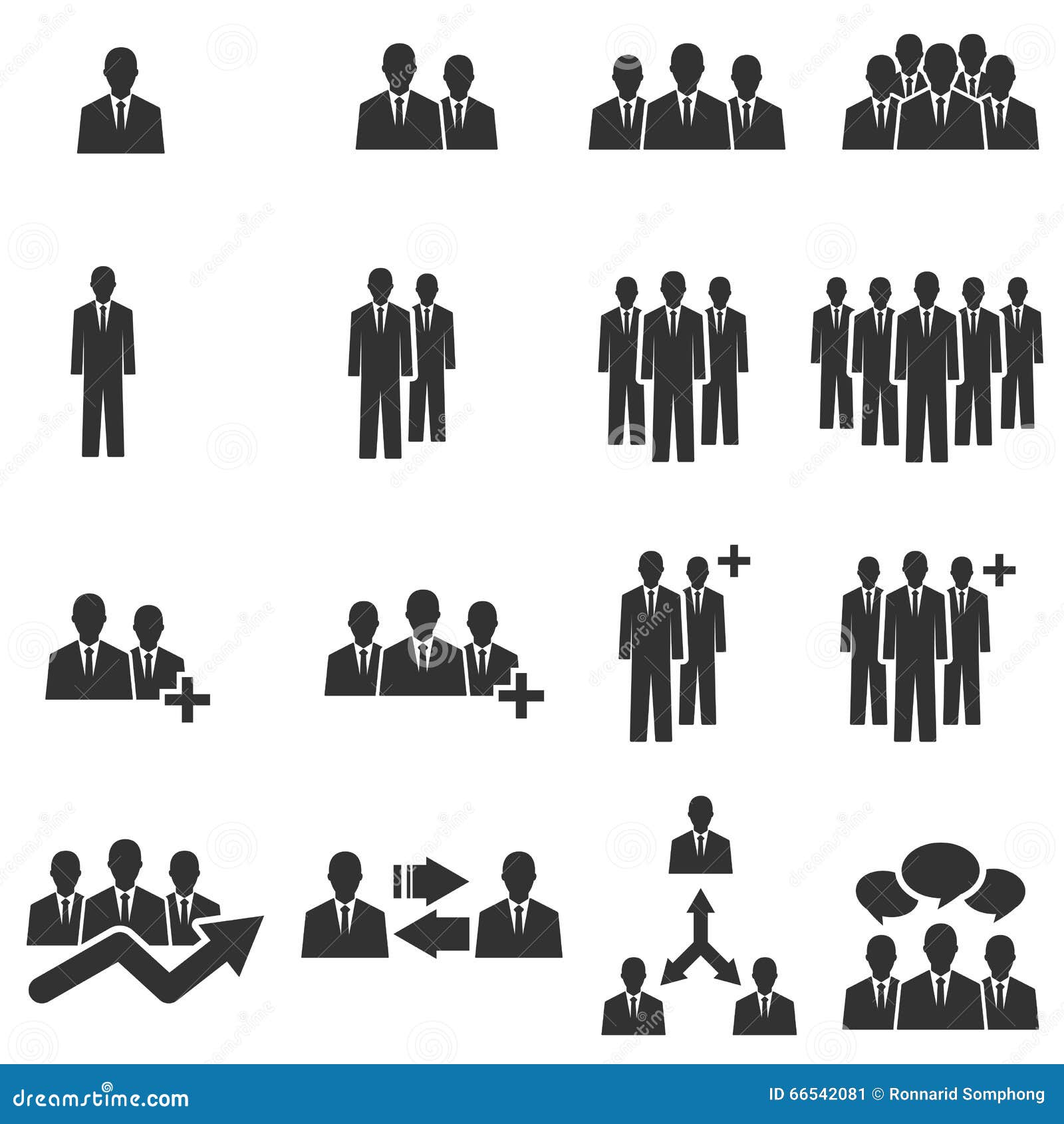 Icona di Team People illustrazione vettoriale. Illustrazione di testa ...