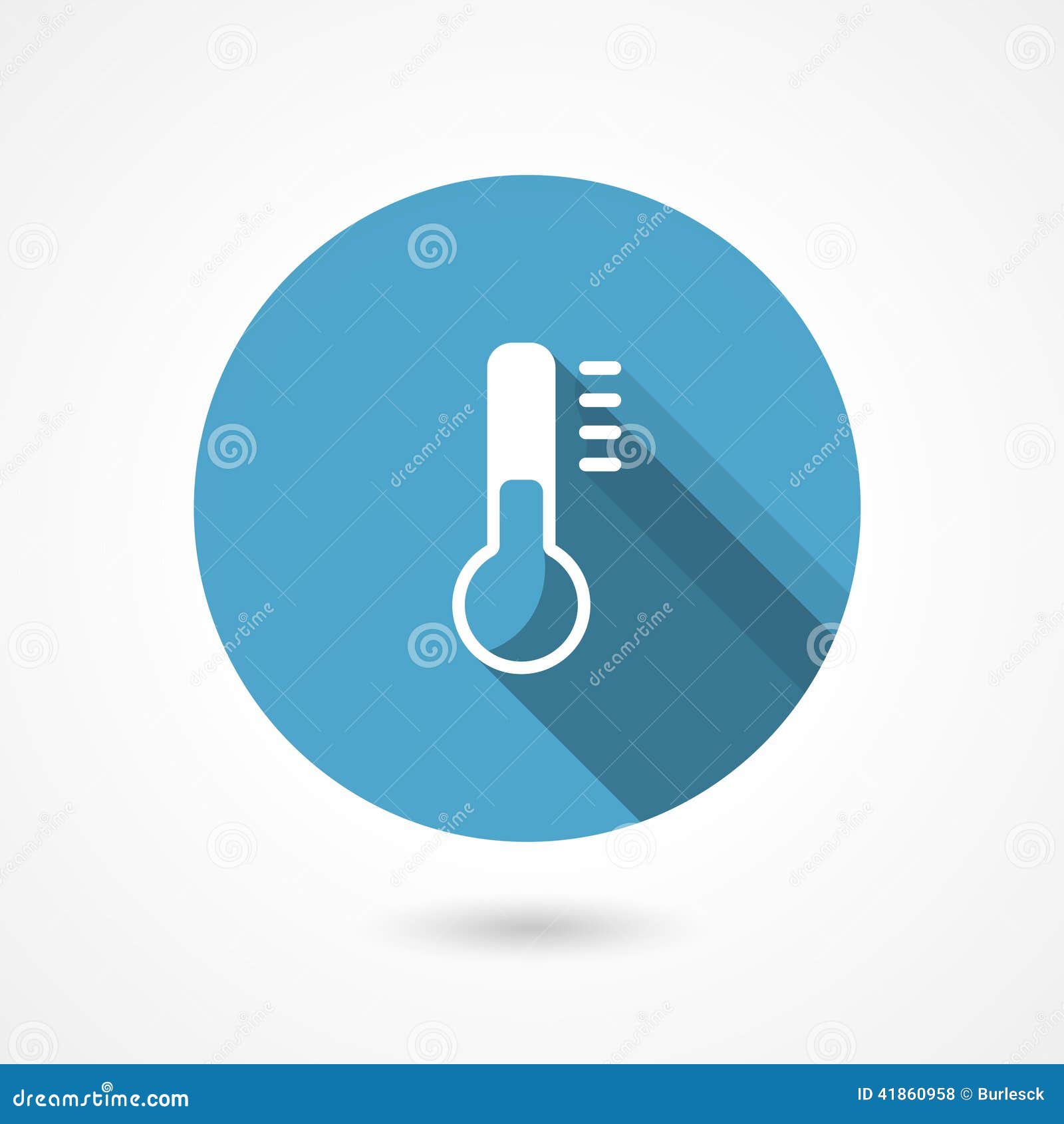 Icona Di Temperatura Con Un Termometro Illustrazione Vettoriale ...