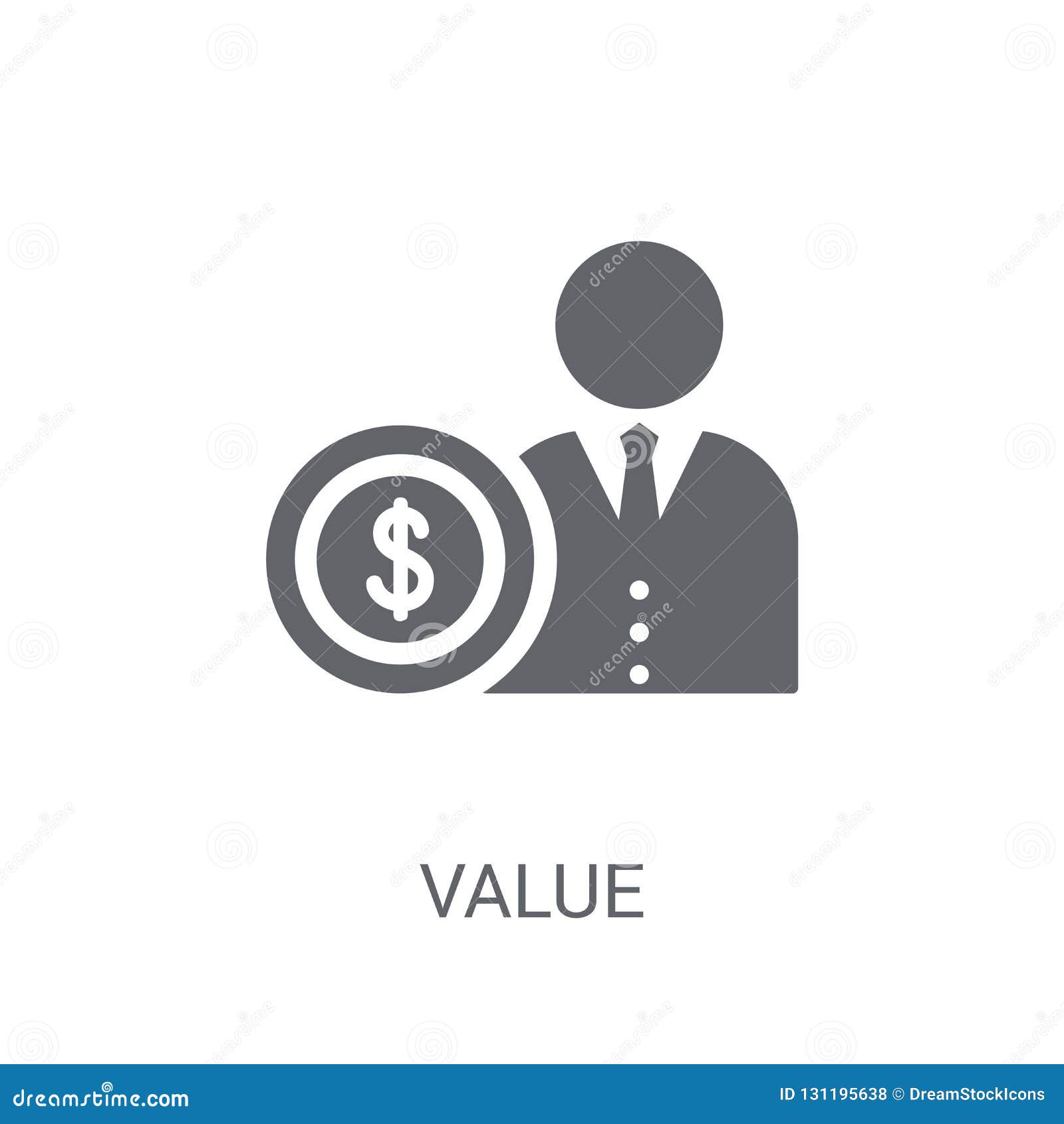 Icona di valore illustrazione vettoriale. Illustrazione di servizio ...