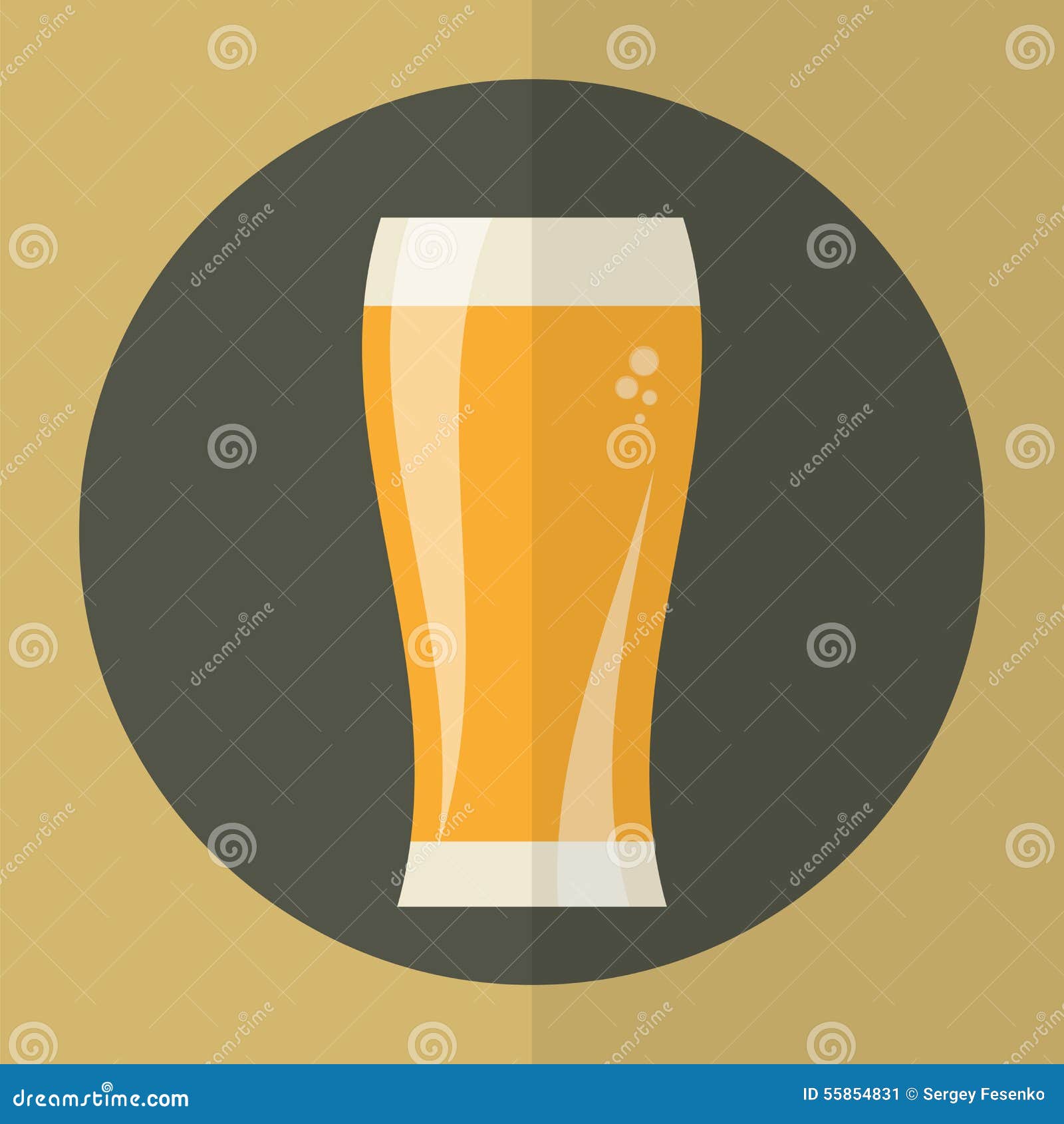 Icona di vetro di birra illustrazione vettoriale. Illustrazione di ...