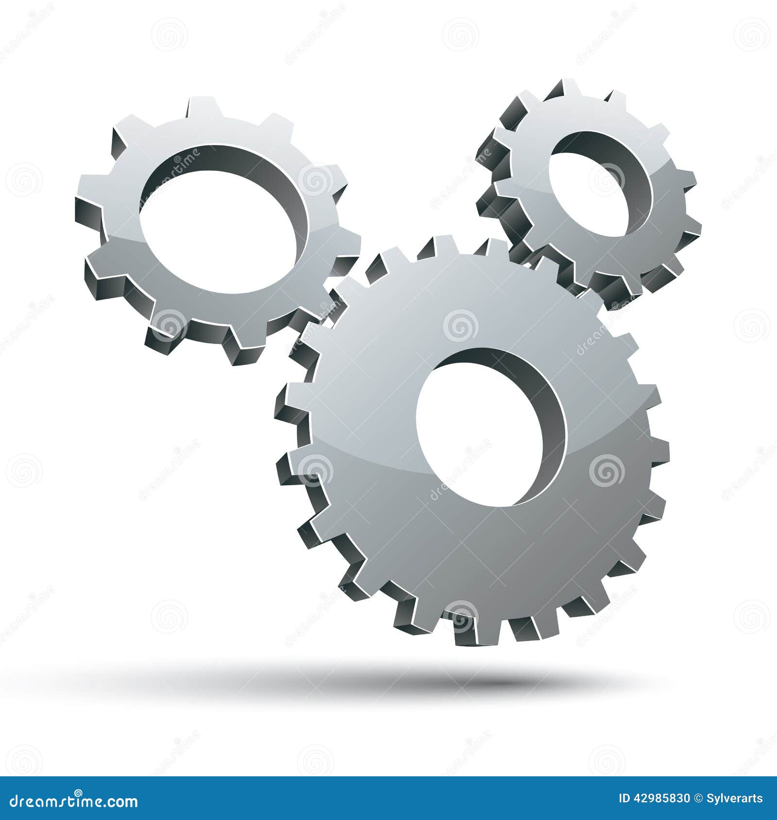 3 Icona Di Vettore Degli Ingranaggi 3d Illustrazione di Stock ...