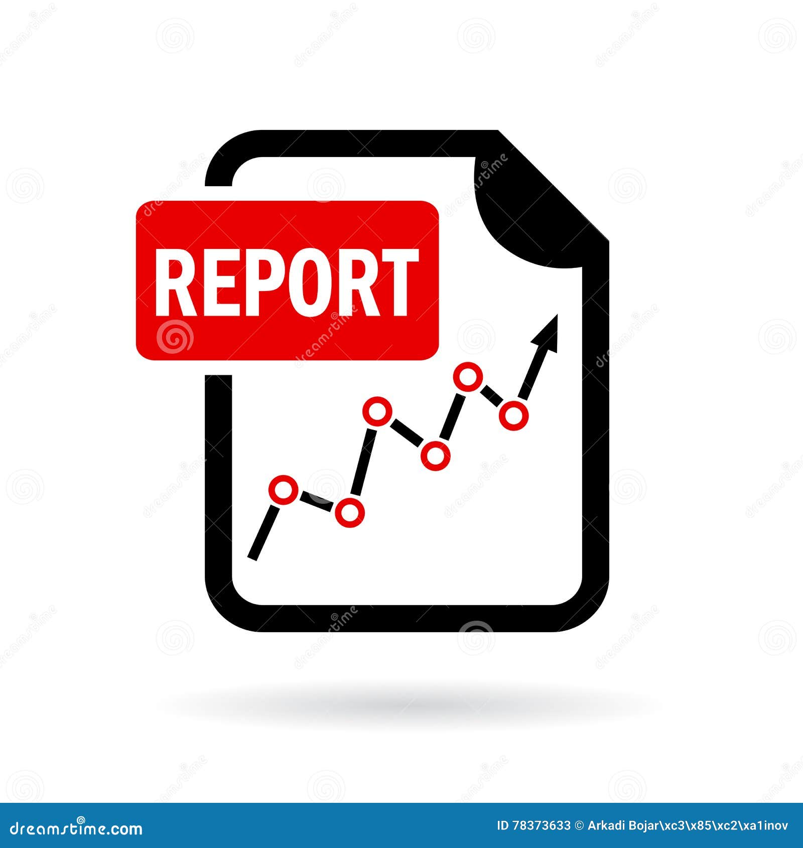 Icona Di Vettore Del File Di Report Illustrazione Vettoriale ...