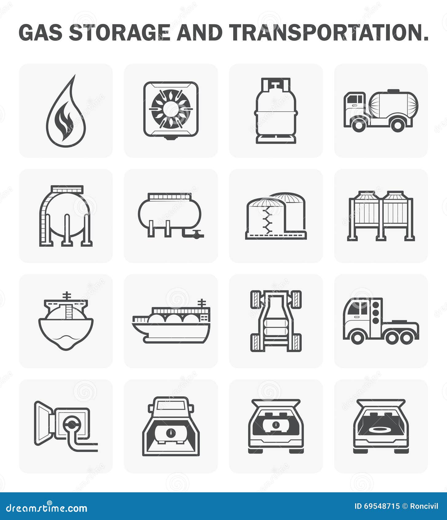 Icona di vettore del gas illustrazione vettoriale. Illustrazione di ...