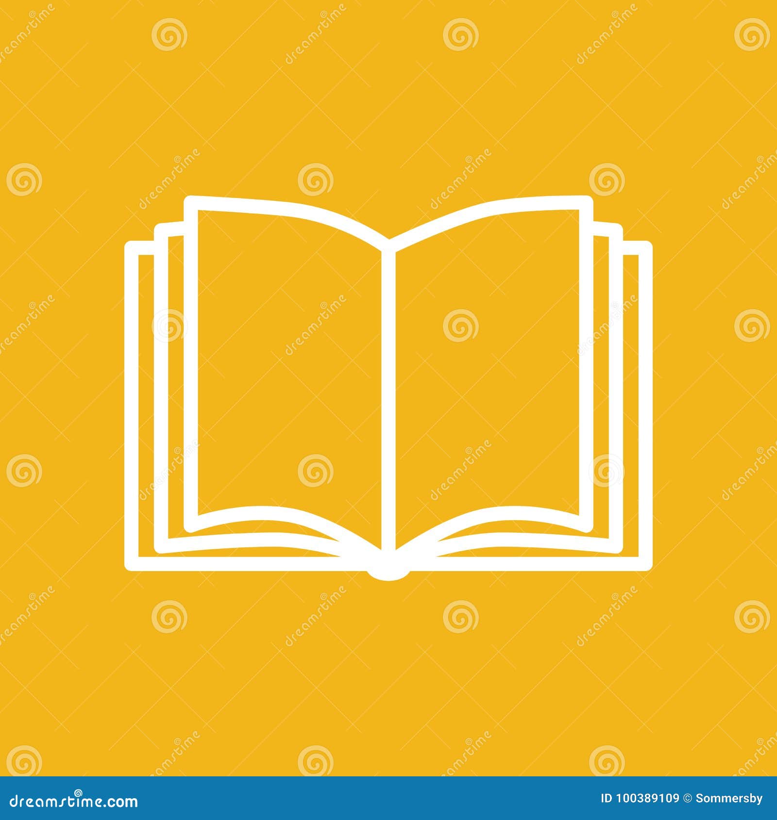 Icona Di Vettore Del Libro Aperto Illustrazione Vettoriale ...