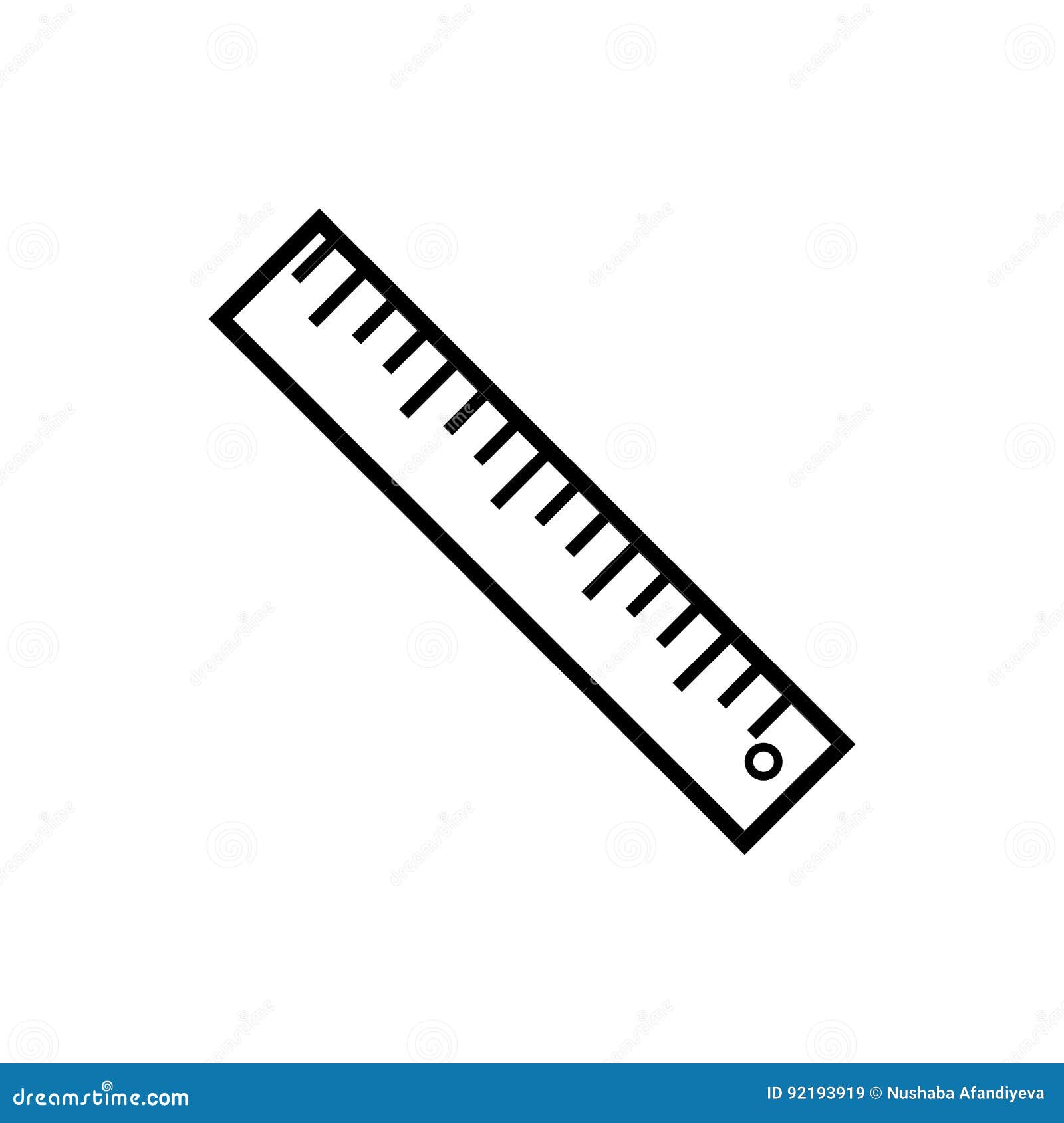 Icona Di Vettore Del Righello Illustrazione di Stock - Illustrazione di ...