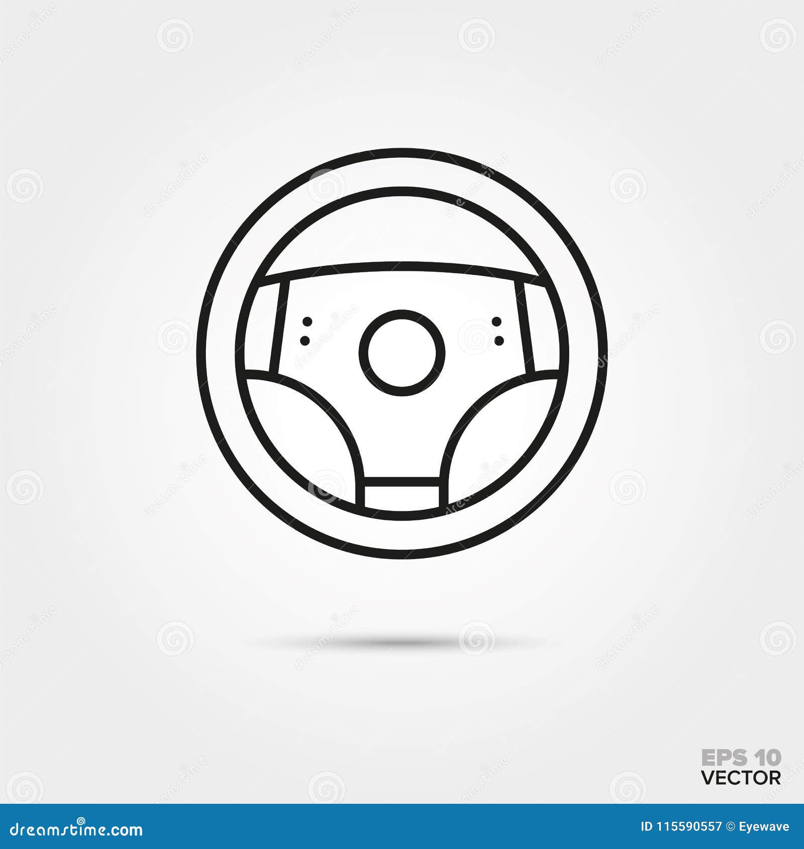 Icona Di Vettore Del Volante Illustrazione Vettoriale - Illustrazione ...