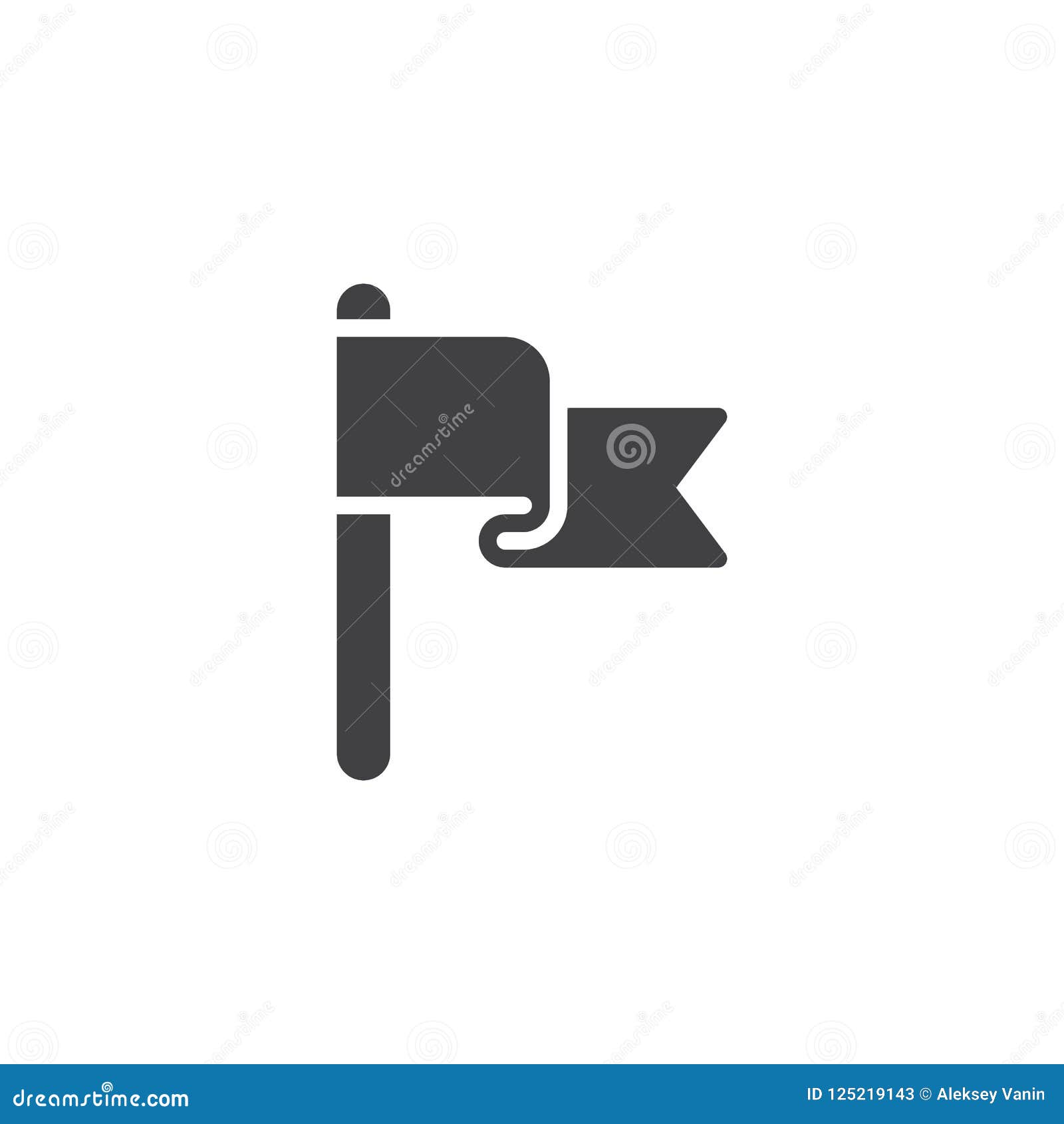 Icona Di Vettore Della Bandiera Illustrazione Vettoriale ...