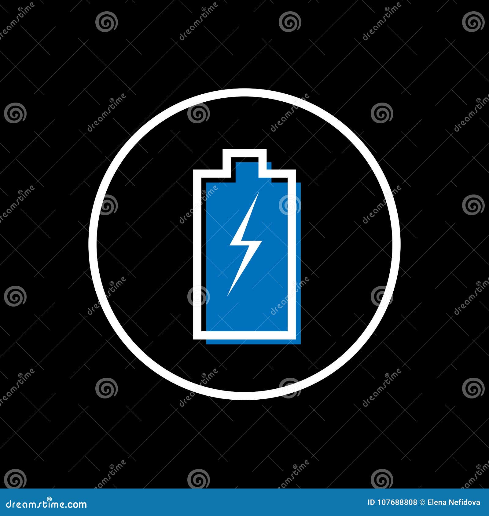 Icona Di Vettore Della Batteria Illustrazione Vettoriale ...