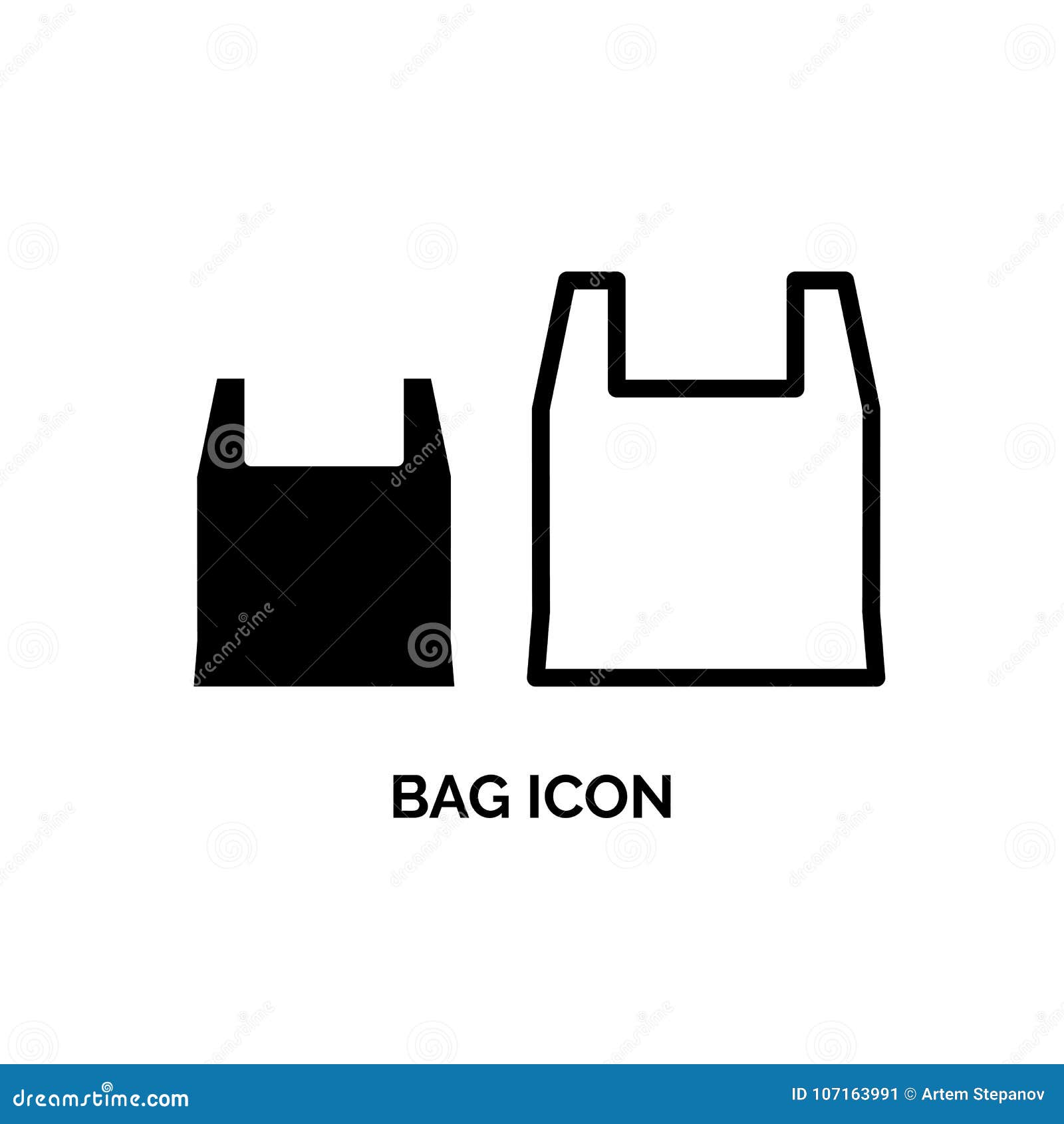Icona Di Vettore Della Borsa Illustrazione Vettoriale - Illustrazione ...