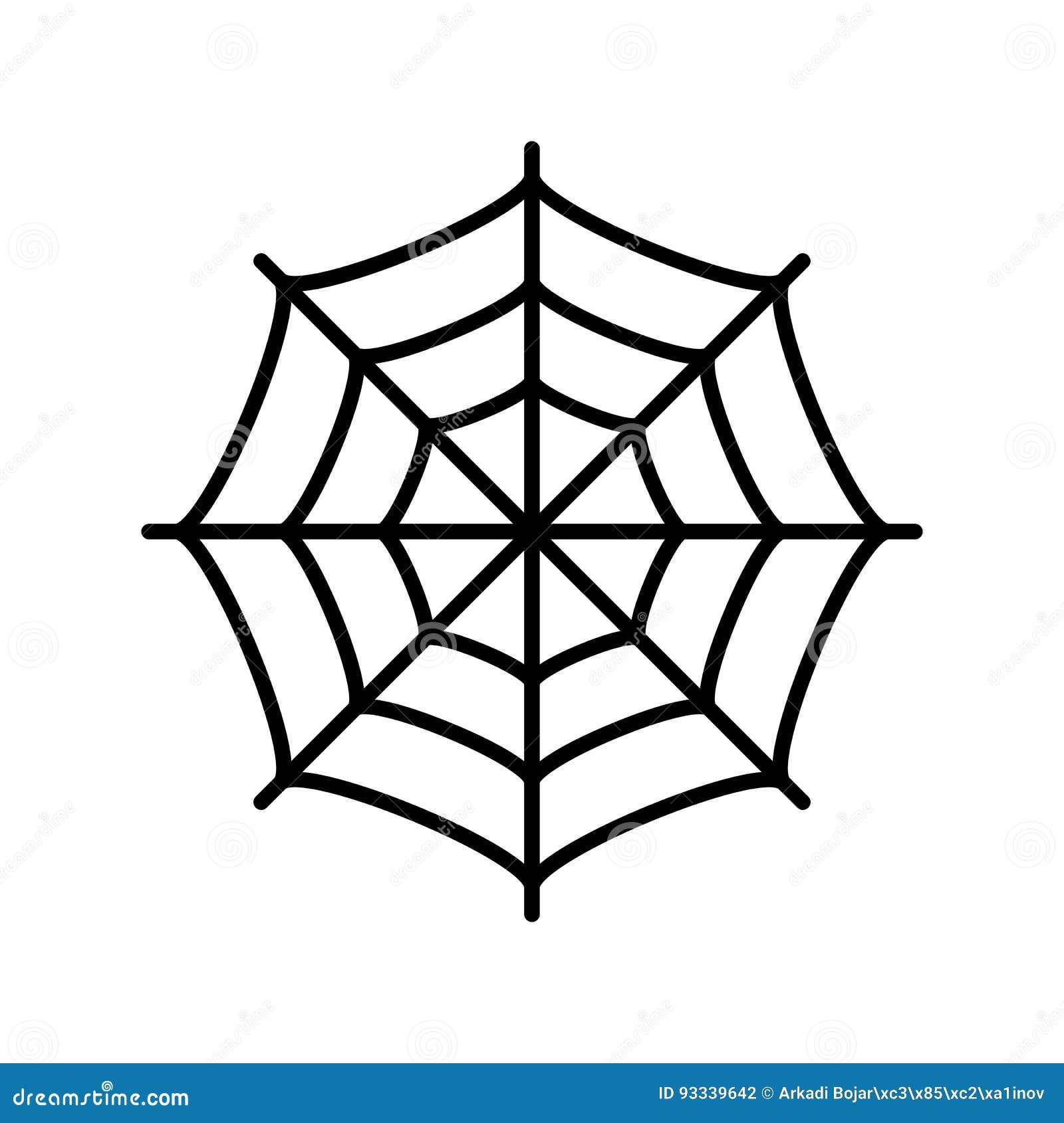 Icona Di Vettore Della Ragnatela Illustrazione Vettoriale ...