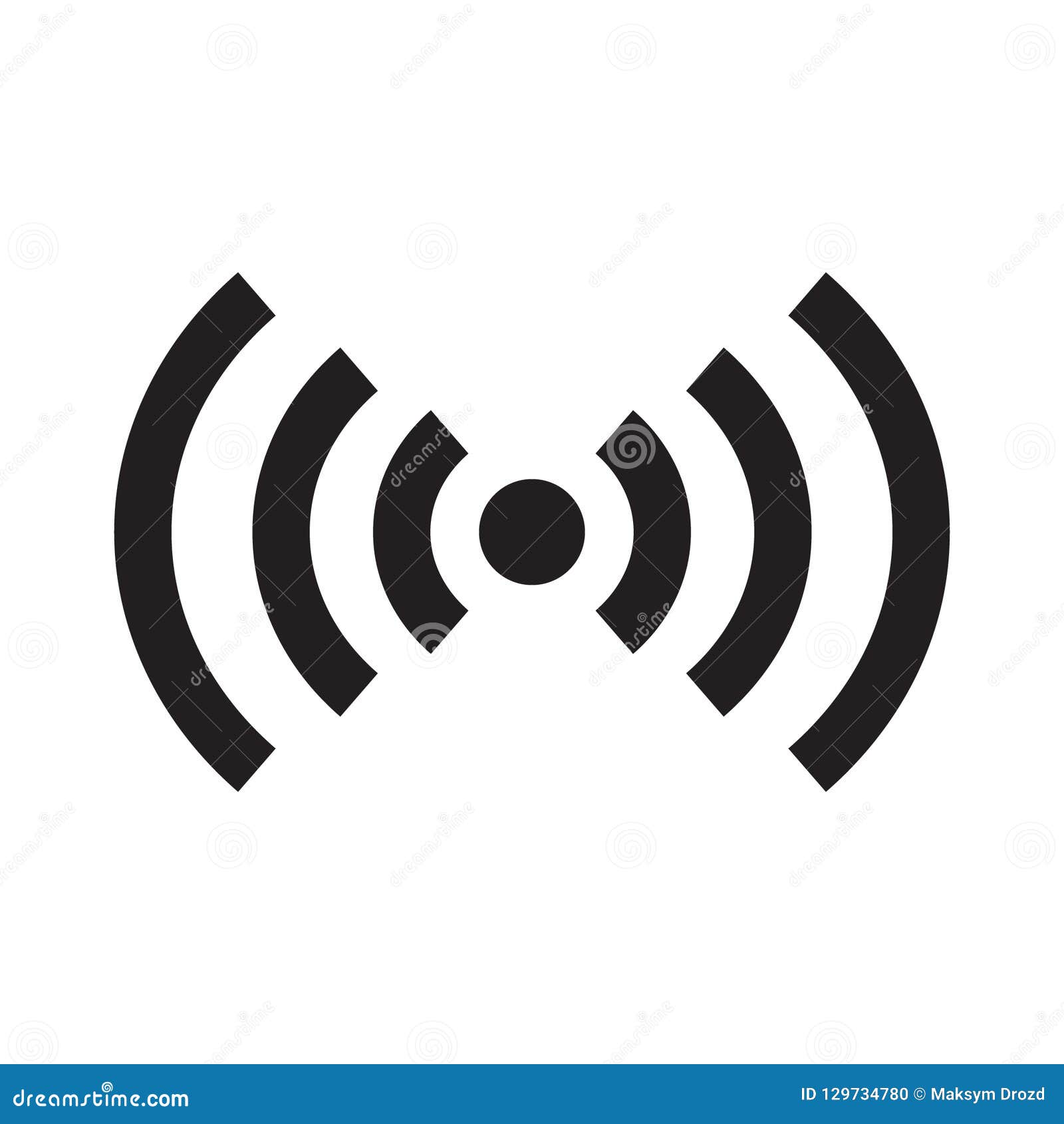 Icona Di Vettore Di Segnale, Icona Di Wi-Fi Illustrazione di Stock ...