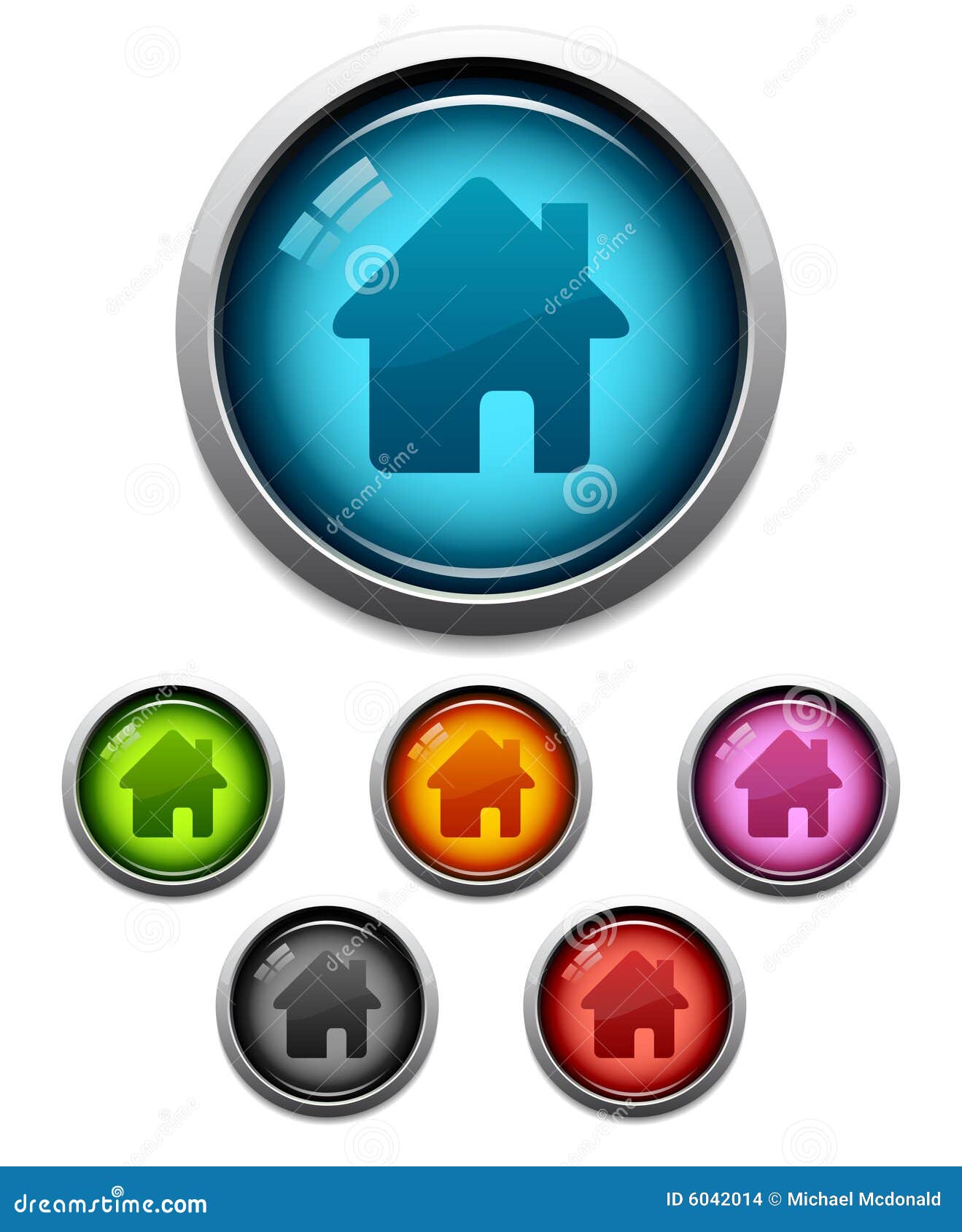 Icona domestica del tasto illustrazione vettoriale. Illustrazione di ...