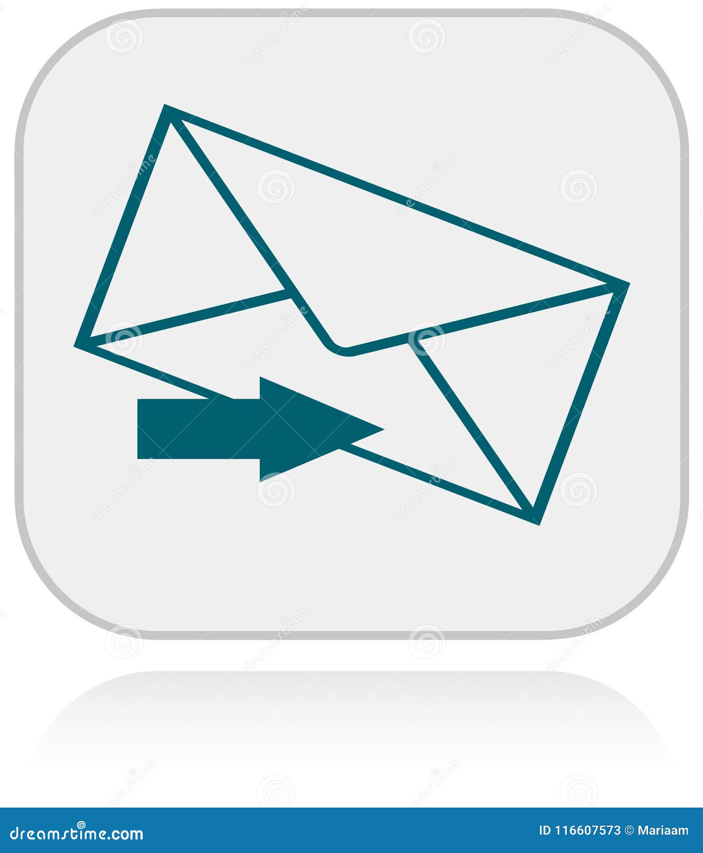 Icona E Freccia Del Email Per La Comunicazione Illustrazione Vettoriale ...