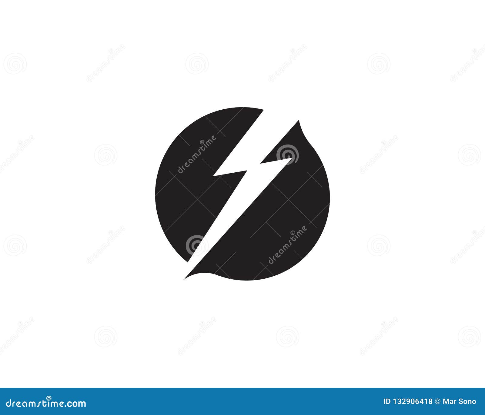 Icona E Simbolo Di Logo Del Fulmine Illustrazione Vettoriale ...