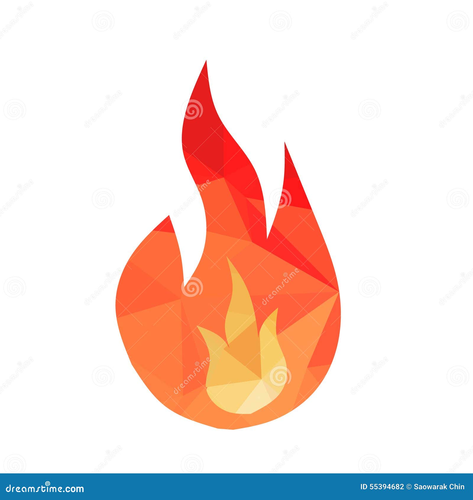 Icona geometrica del fuoco illustrazione vettoriale. Illustrazione di ...