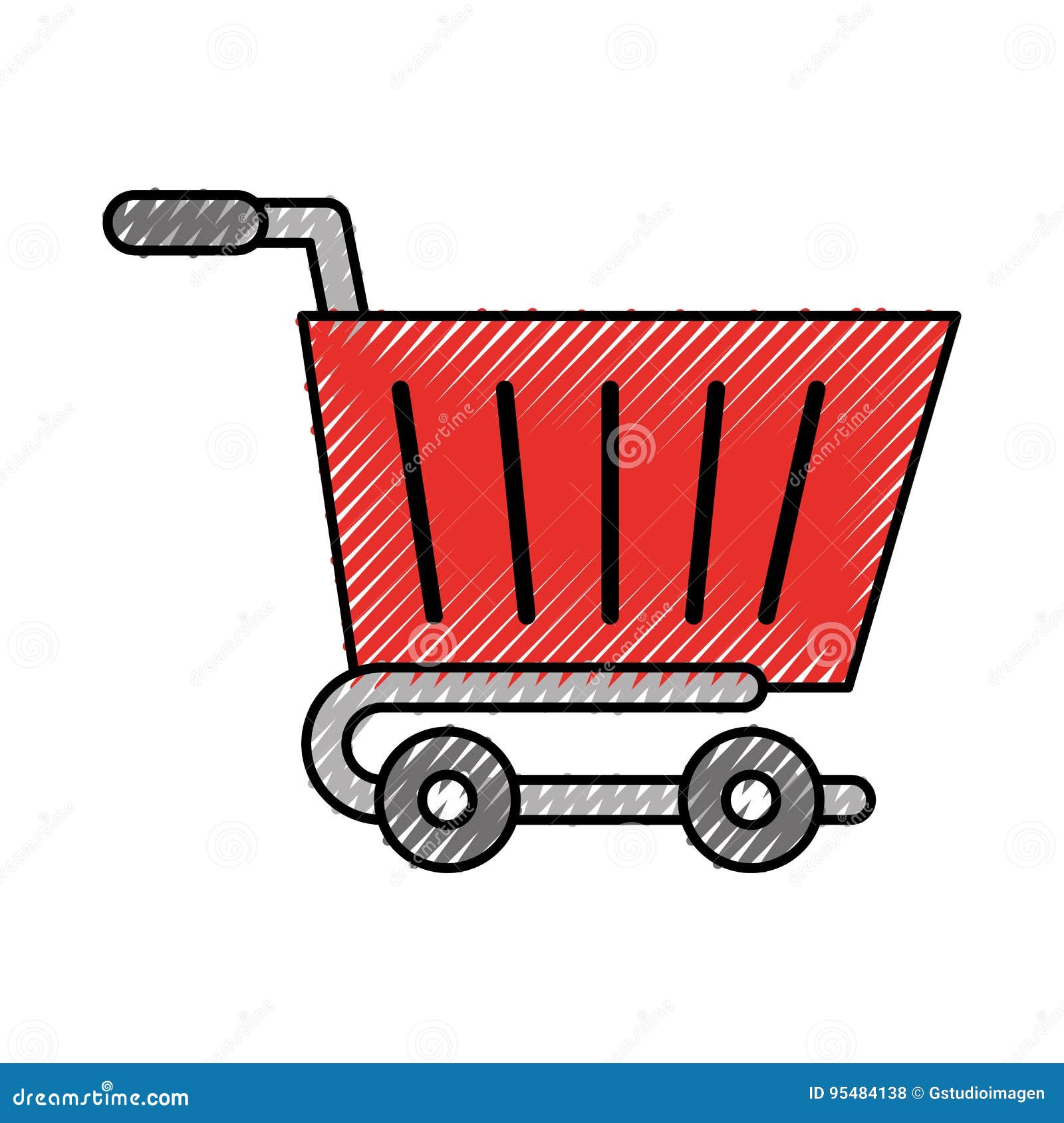 Icona isolata carrello illustrazione vettoriale. Illustrazione di ...