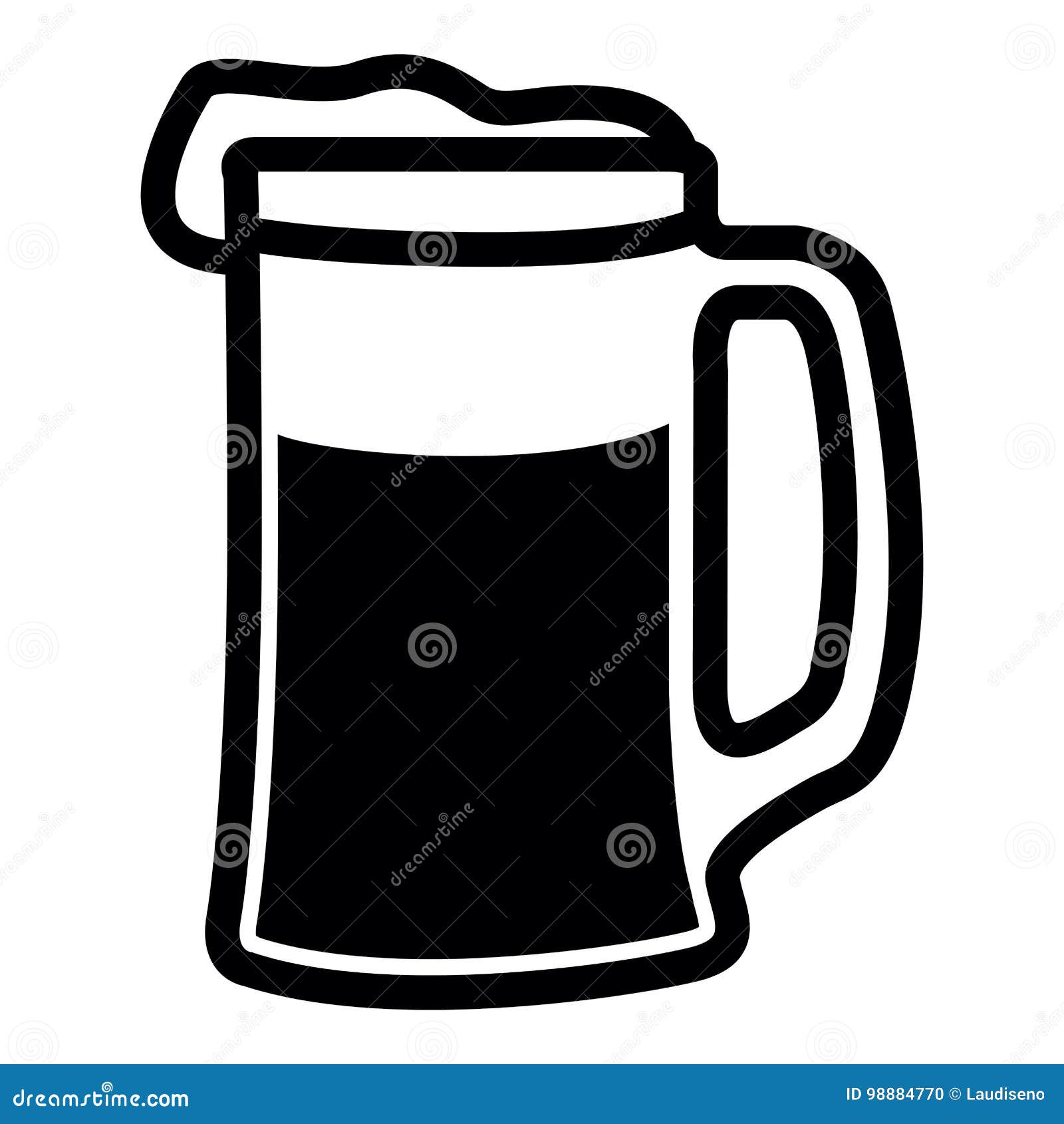 Icona isolata della birra illustrazione vettoriale. Illustrazione di ...