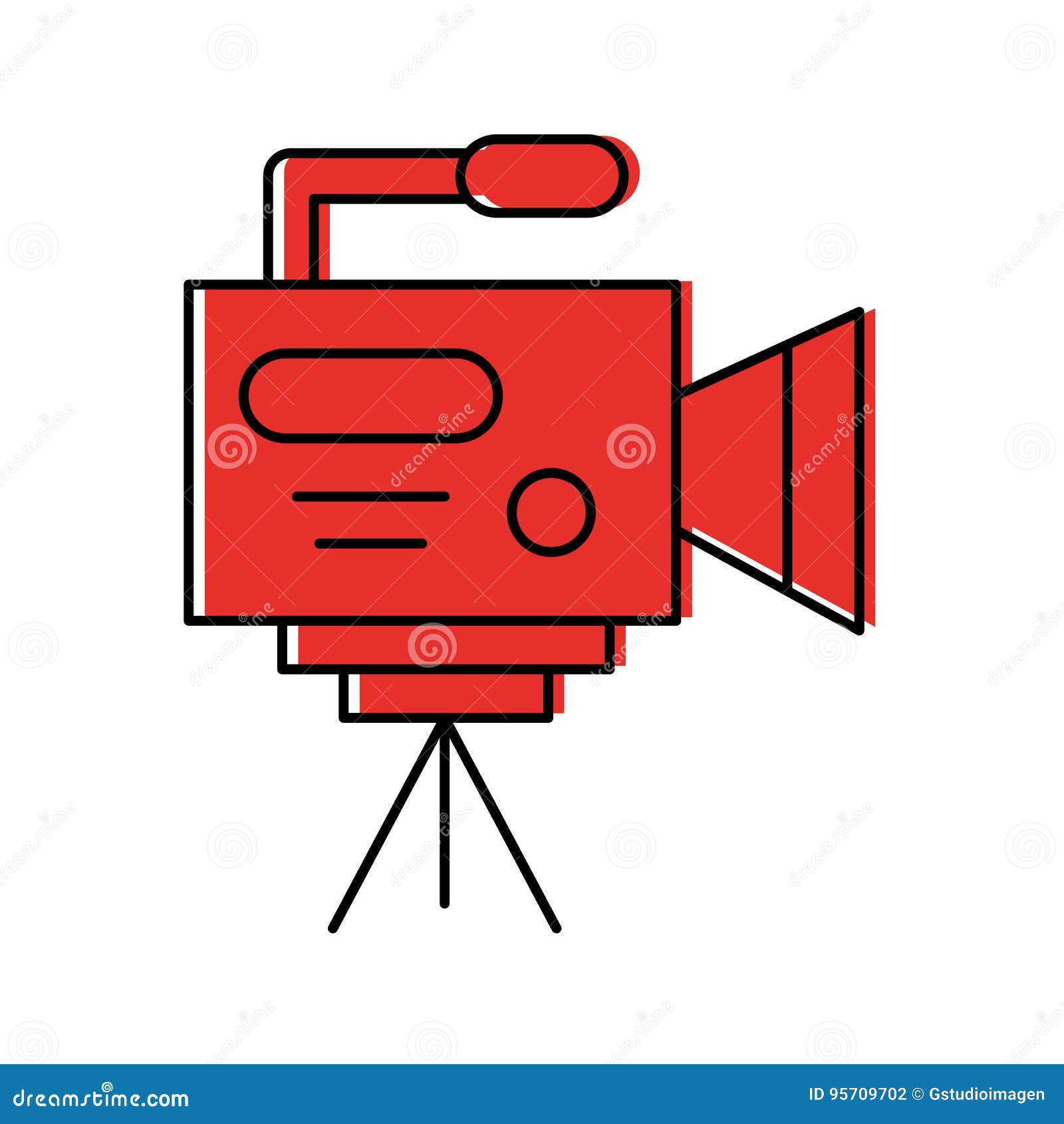 Icona Isolata Della Videocamera Illustrazione Vettoriale ...