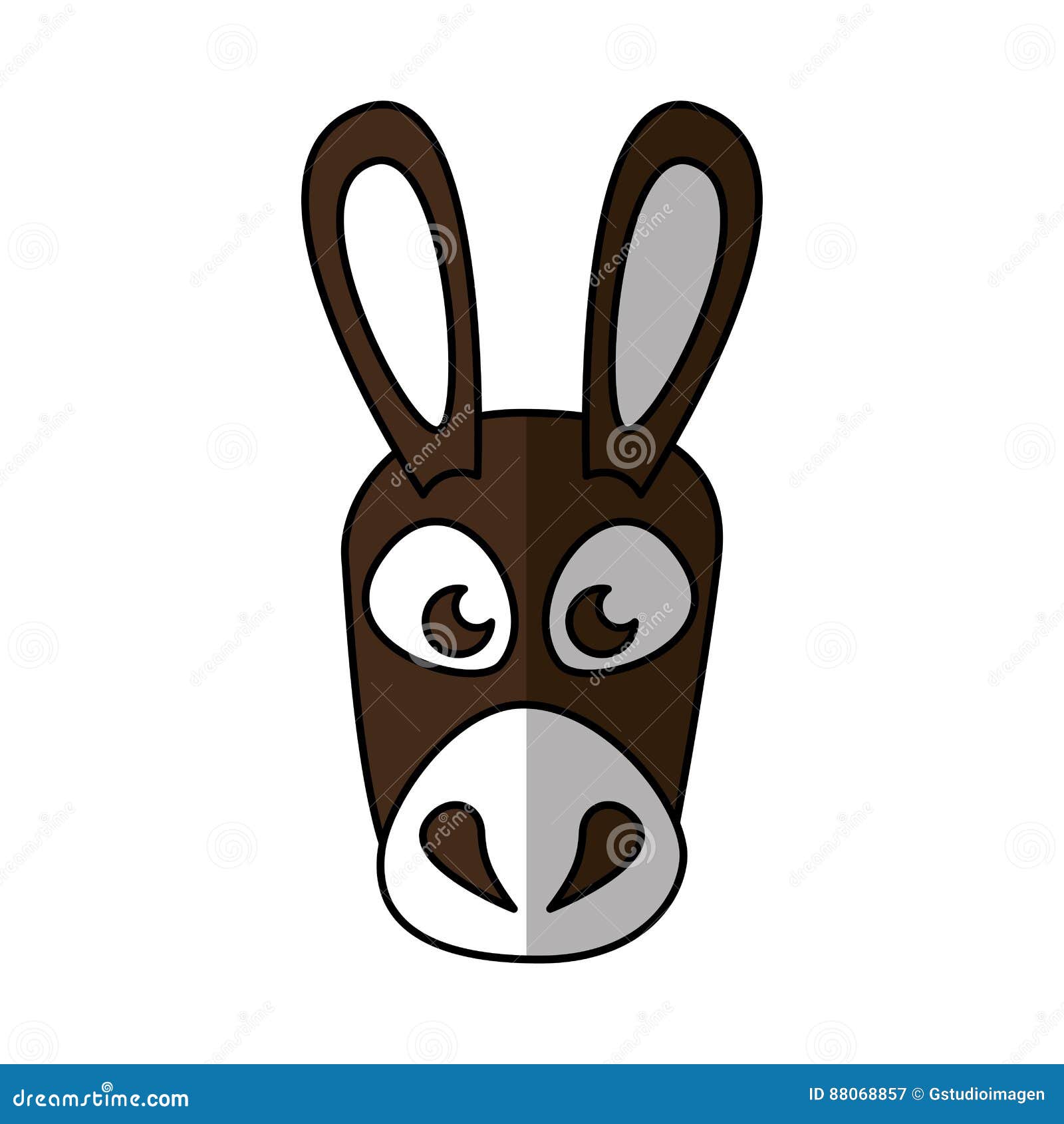 Icona Isolata Mulo Colombiano Illustrazione Vettoriale - Illustrazione ...