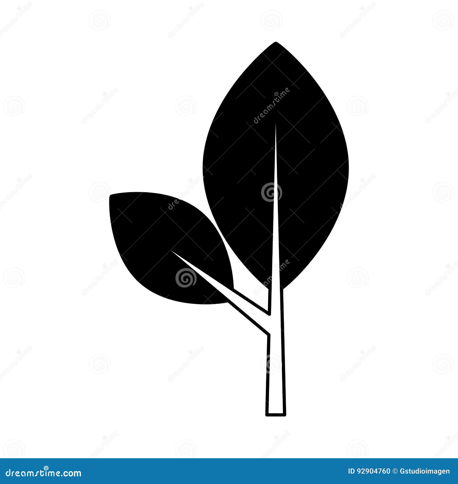 Icona Isolata Pianta Della Foglia Illustrazione Vettoriale ...