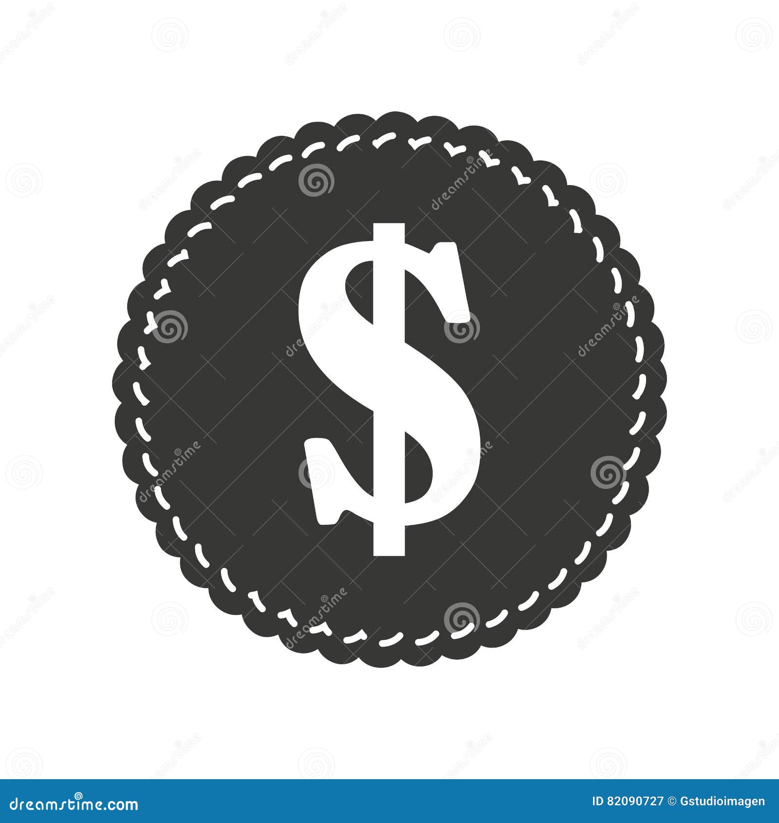 Icona Isolata Simbolo Dei Soldi Illustrazione Vettoriale ...