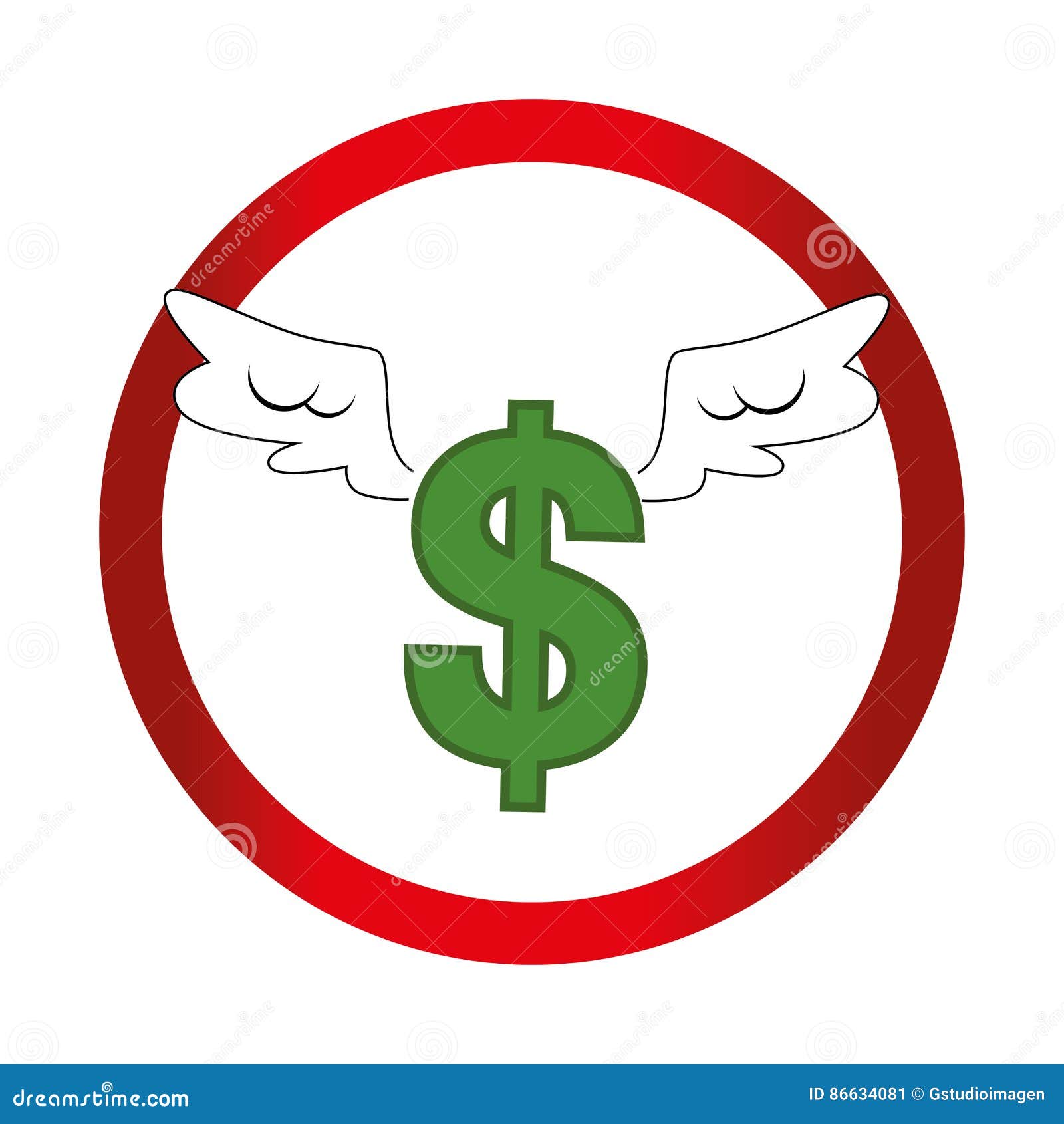 Icona Isolata Simbolo Dei Soldi Illustrazione Vettoriale ...