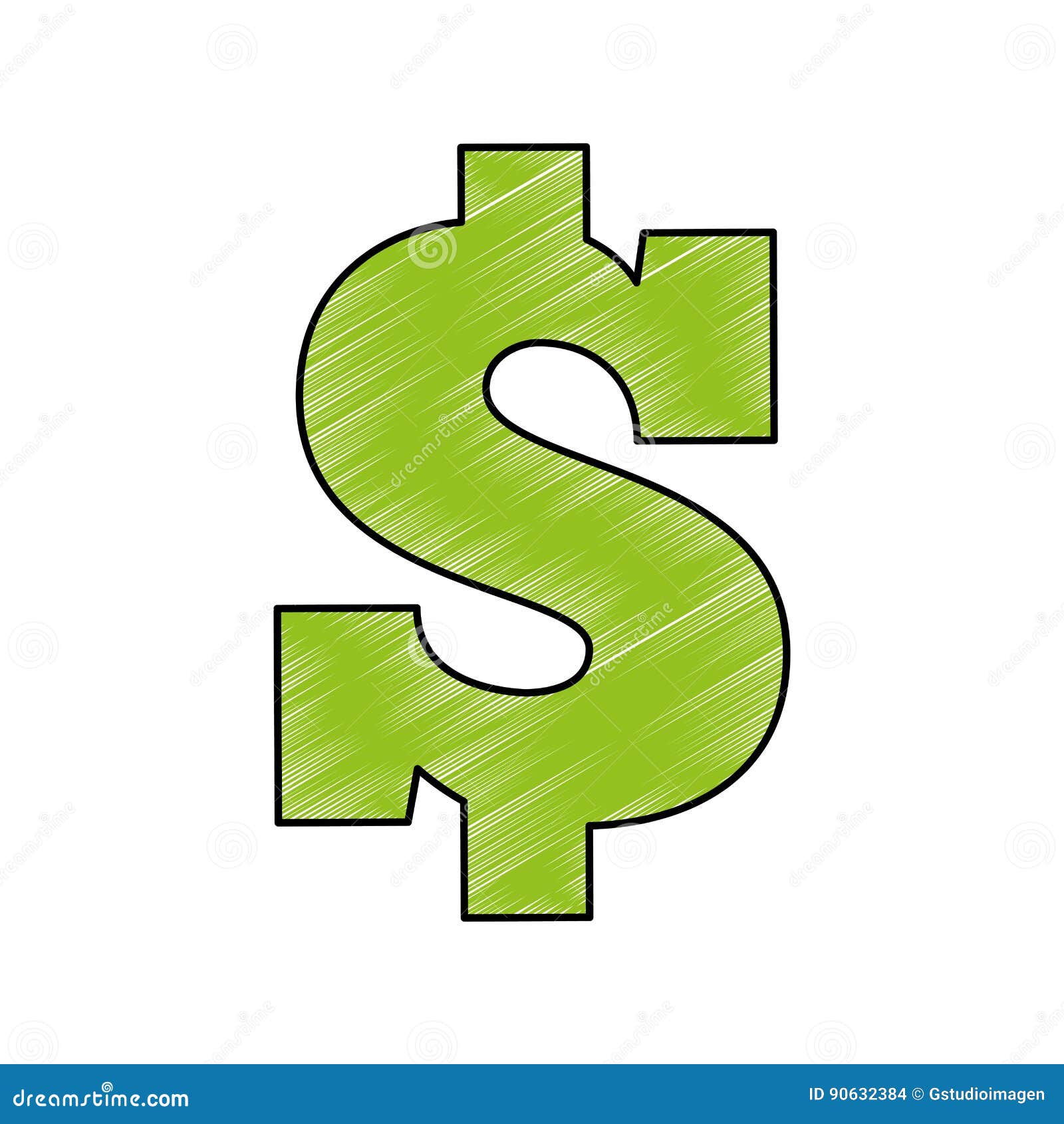 Icona Isolata Simbolo Dei Soldi Illustrazione Vettoriale ...