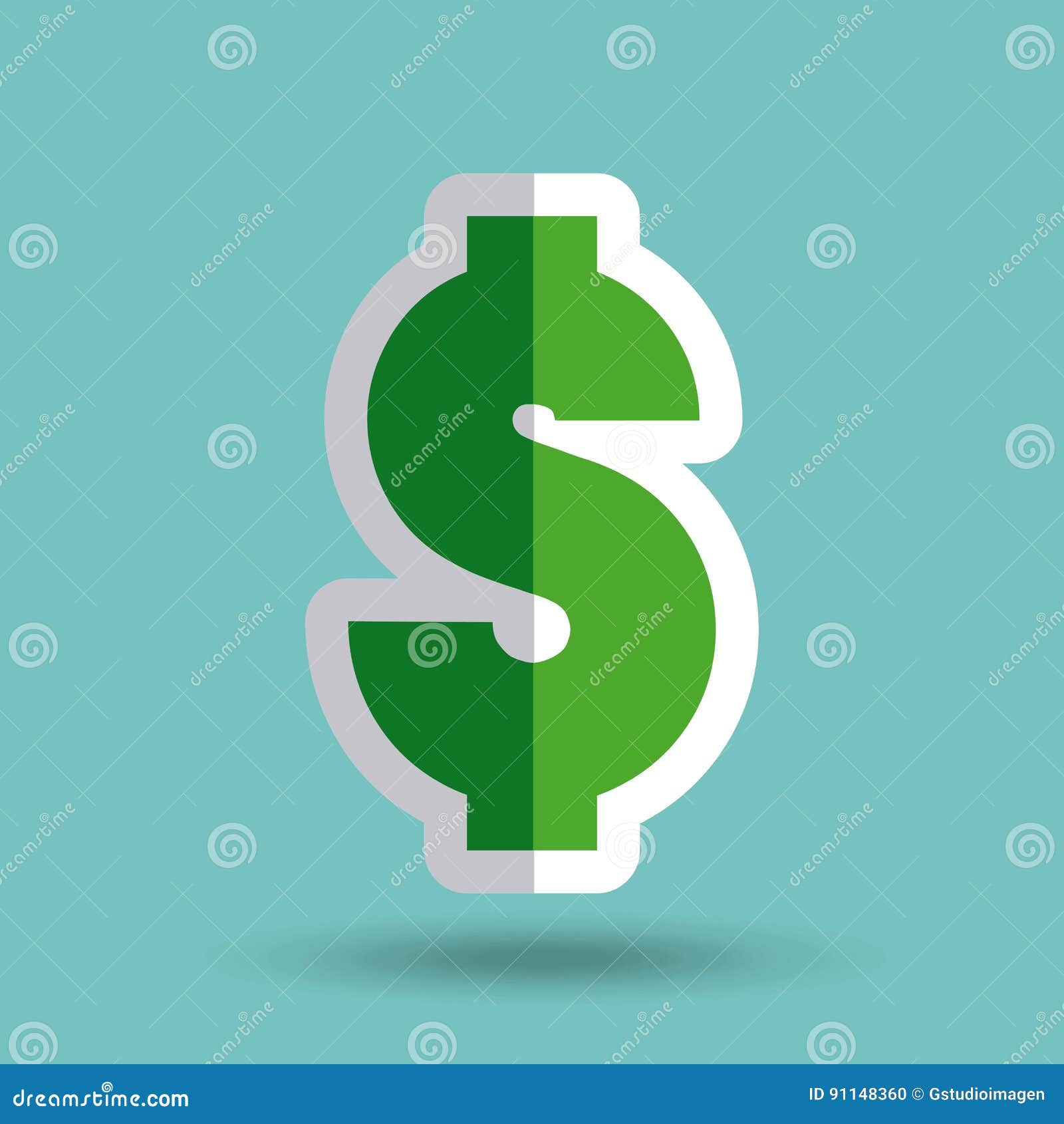 Icona Isolata Simbolo Dei Soldi Illustrazione Vettoriale ...