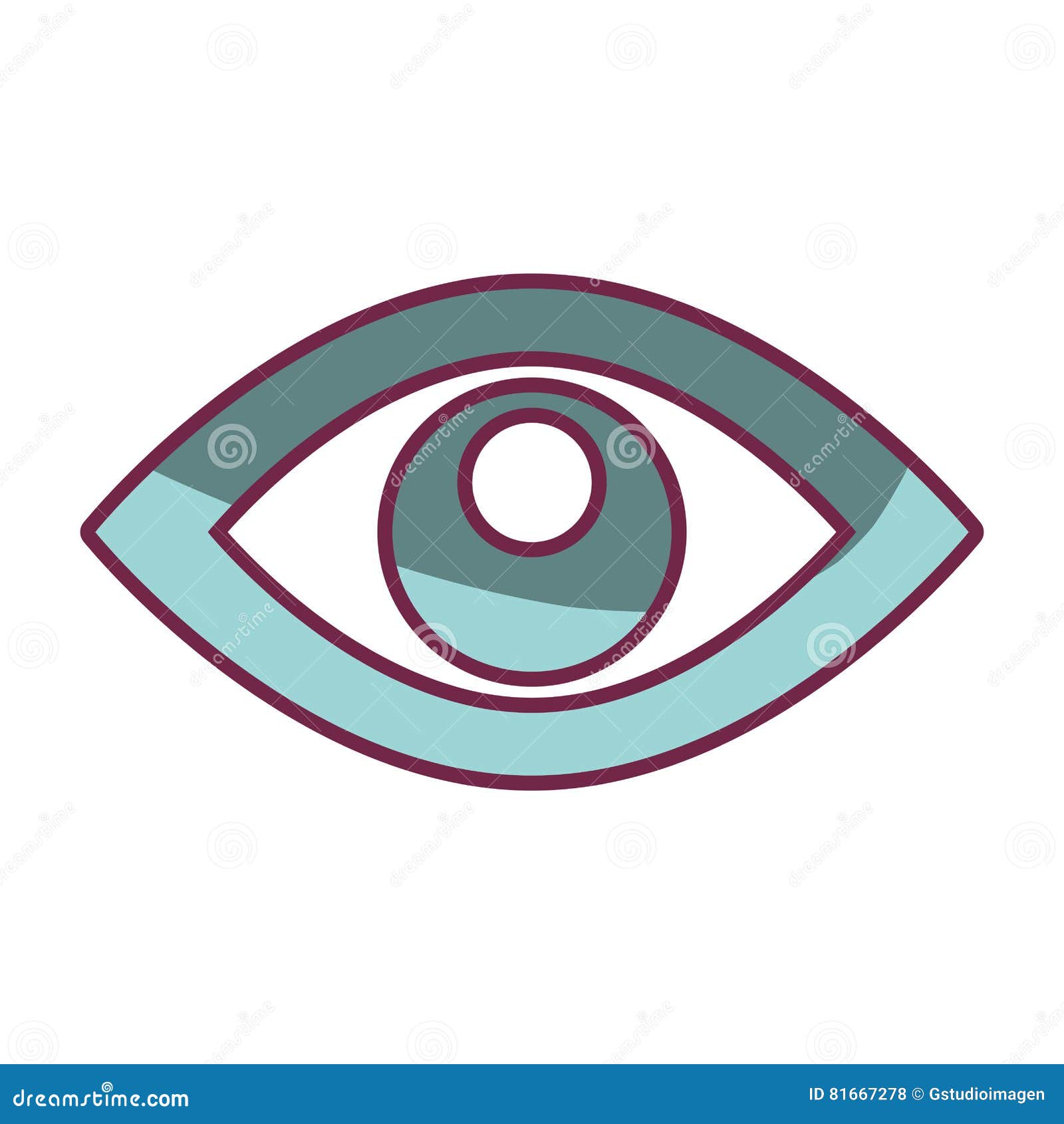 Icona Isolata Simbolo Dell'occhio Illustrazione Vettoriale ...