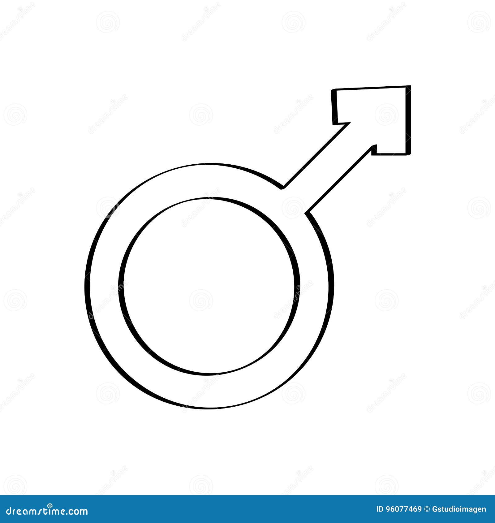 Icona Isolata Simbolo Maschio Illustrazione Vettoriale - Illustrazione ...