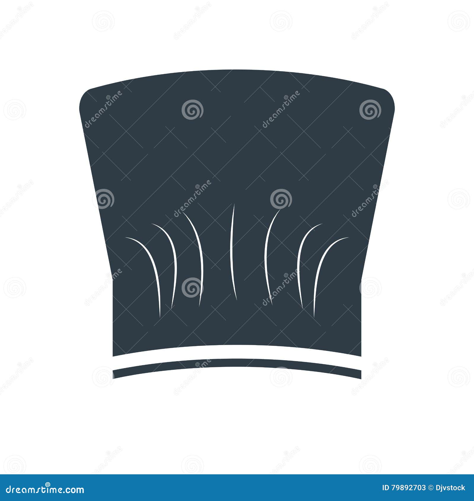 Icona Isolata Uniforme Del Cappello Del Cuoco Unico Illustrazione ...