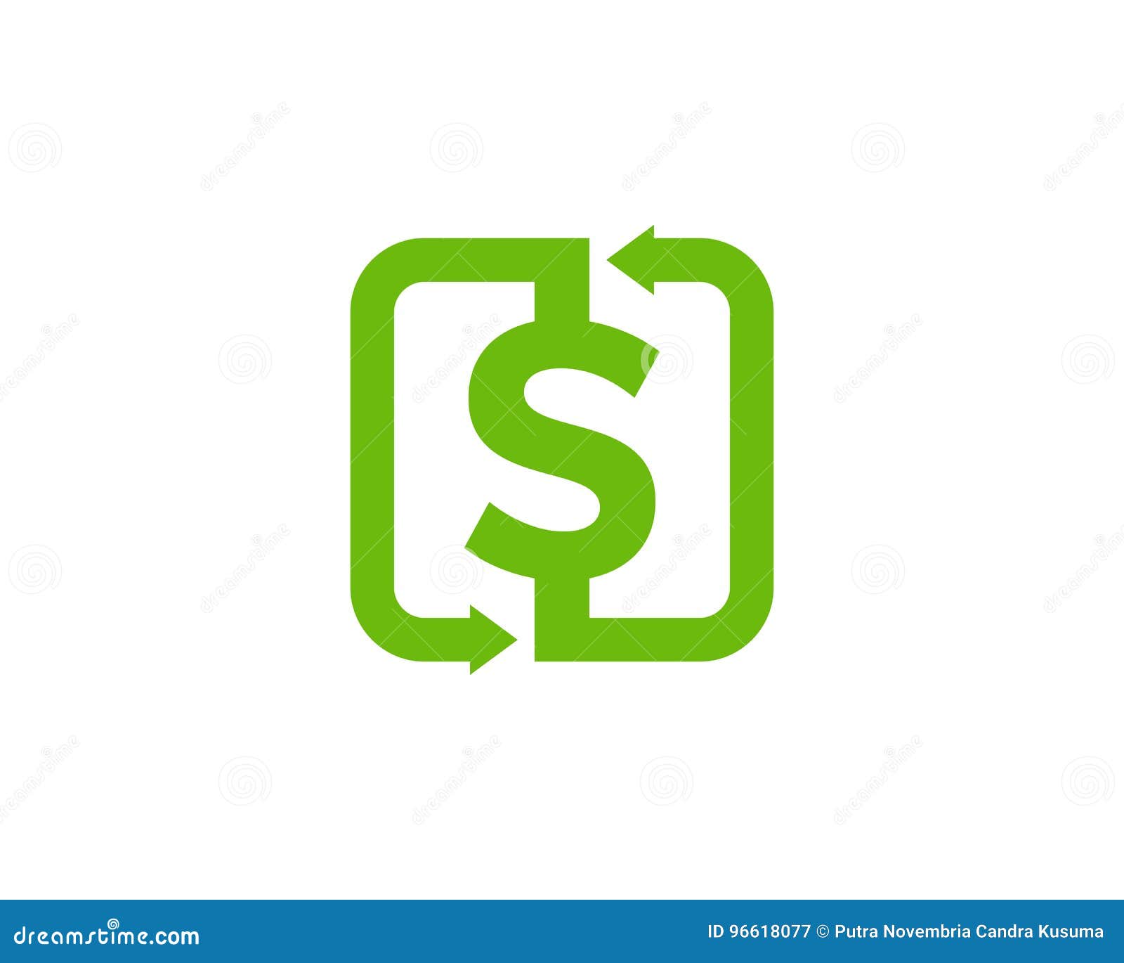 Icona Logo Design Element Dei Soldi Della Parte Illustrazione ...