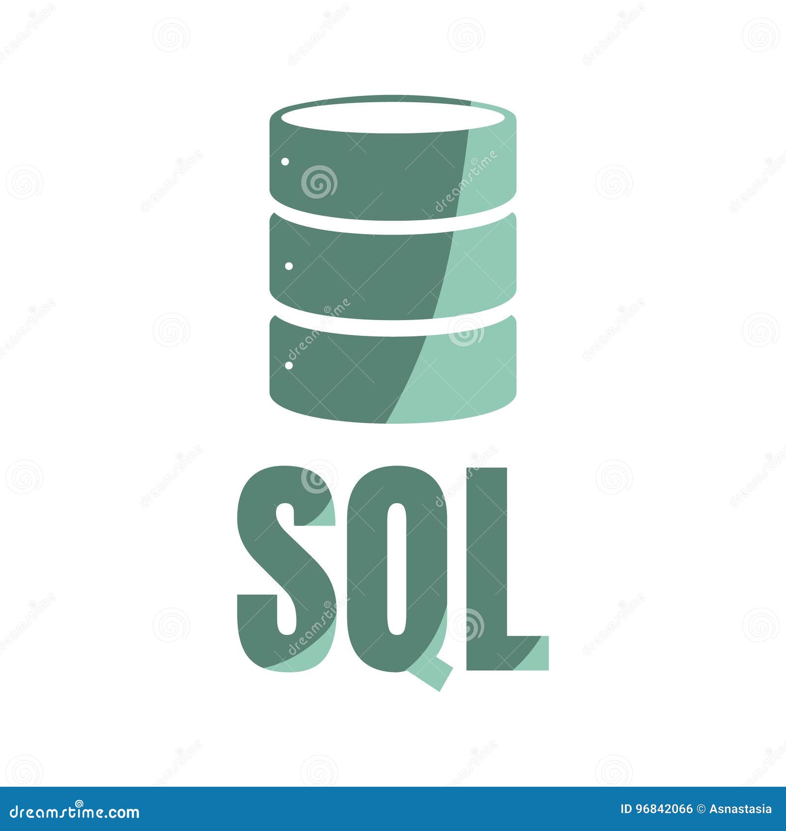 Icona Logo Design UI O UX App Della Base Di Dati Di SQL Illustrazione ...