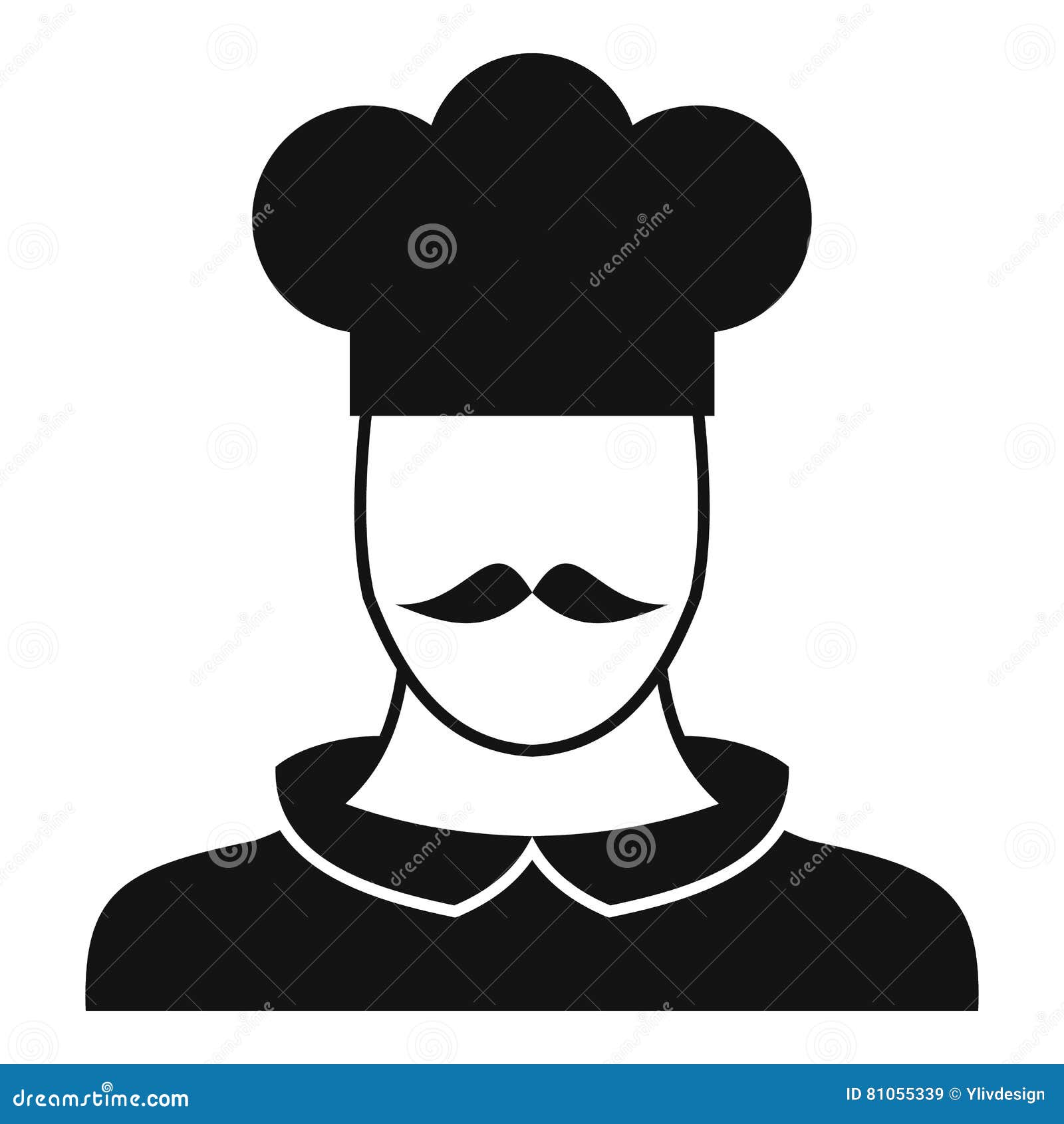 Icona Maschio Del Cuoco Del Cuoco Unico, Stile Semplice Illustrazione ...